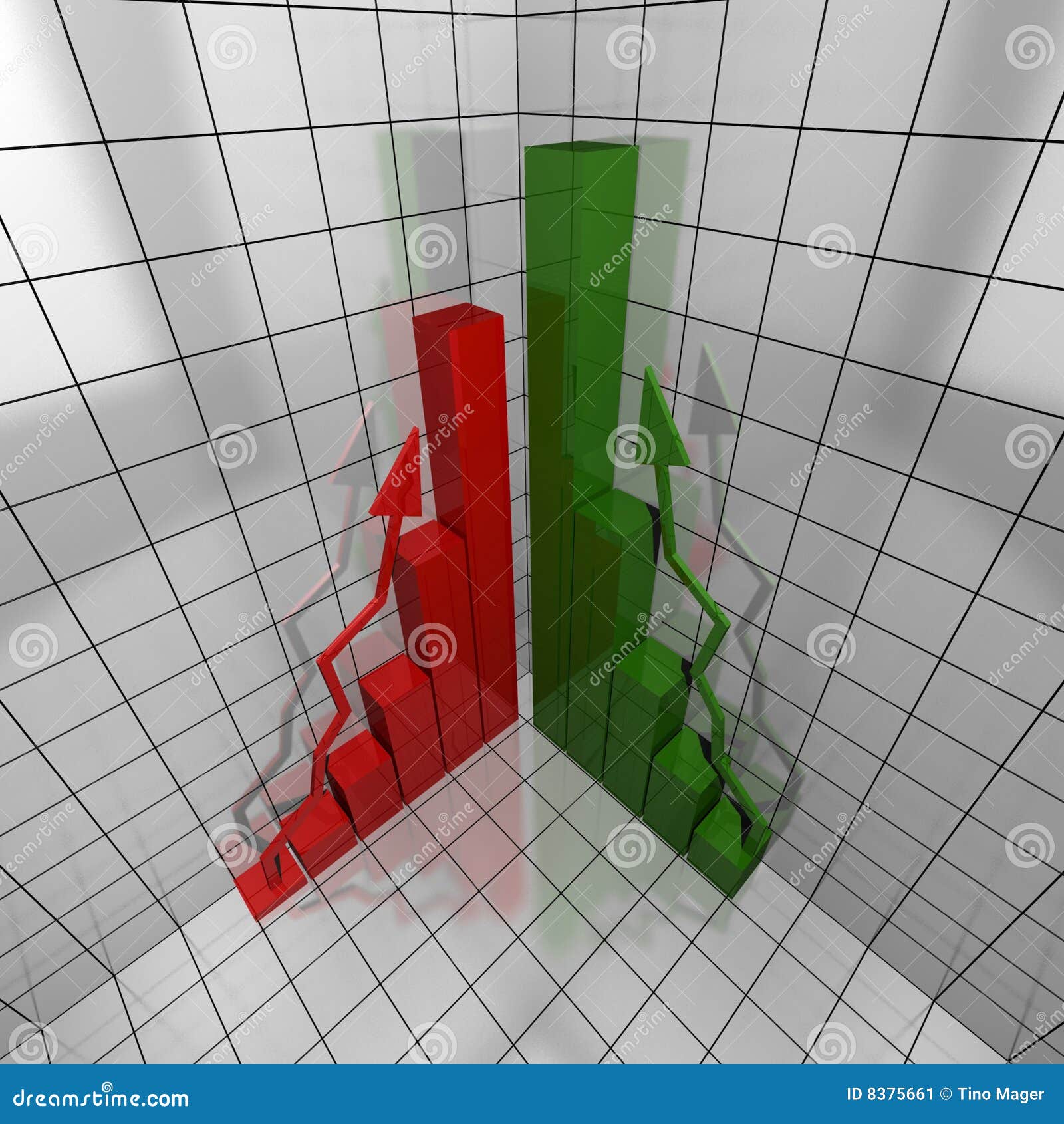 Green and red report 3d stock illustration. Illustration of plan - 8375661