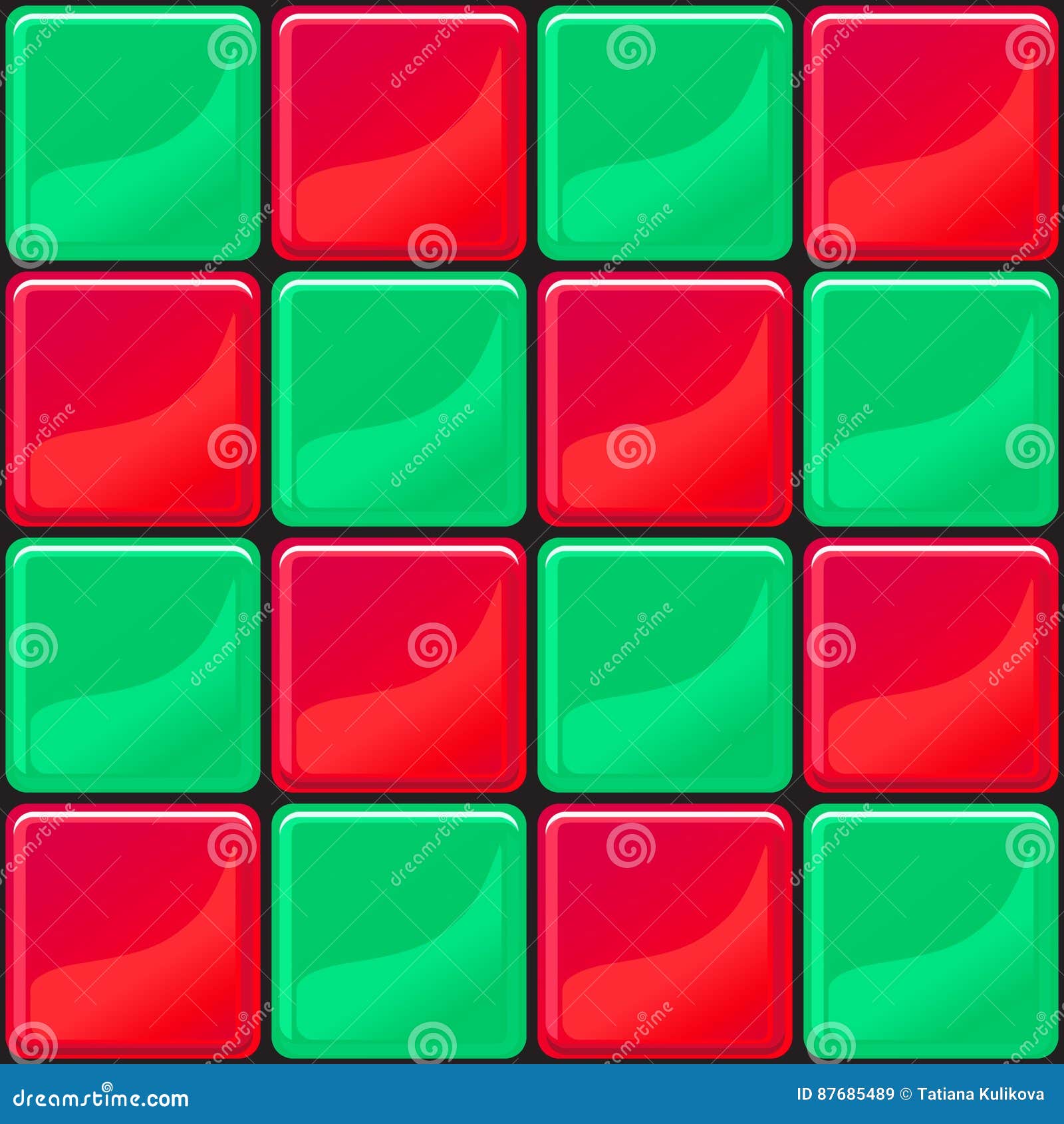 Green and Red Tiles Texture Seamless Illustration Stock Vector ...