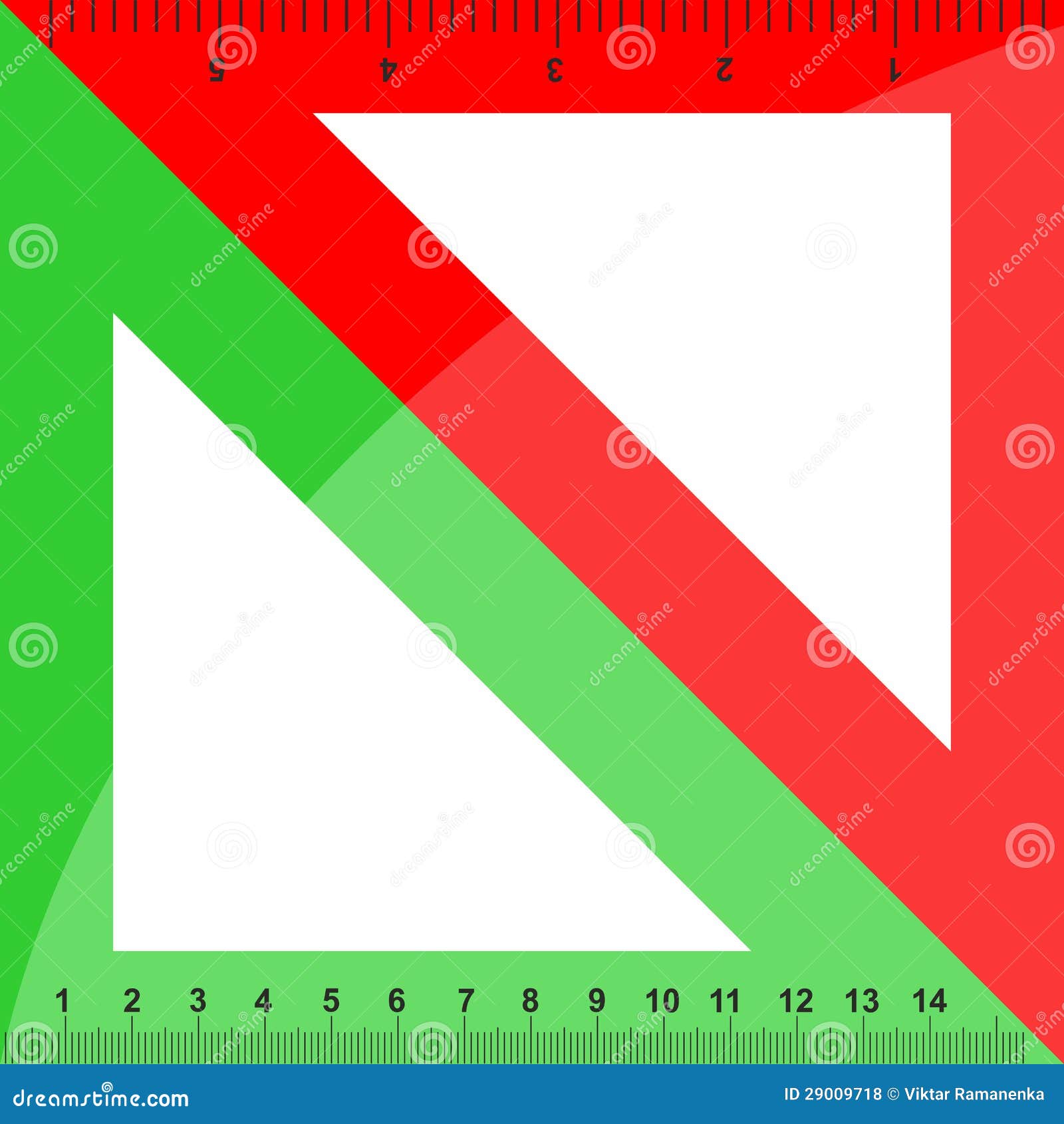 Green and red triangles stock vector. Illustration of rule - 29009718