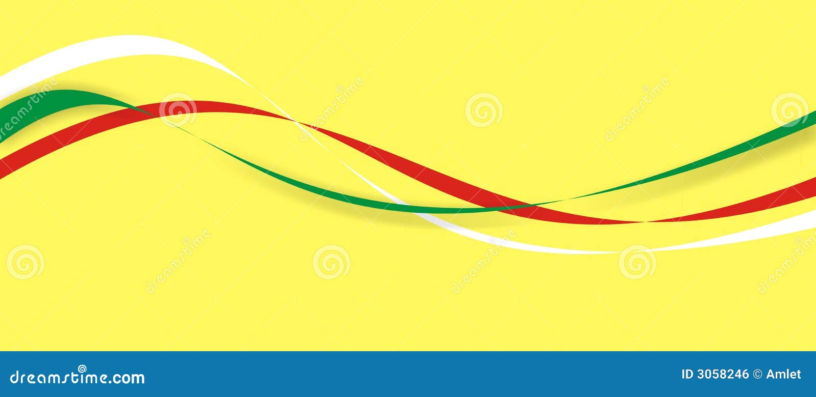 Green and red waves stock illustration. Illustration of decoration ...