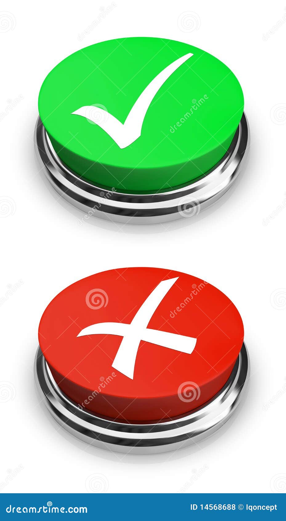 Green or Red - Yes or No - Buttons Stock Illustration - Illustration of ...
