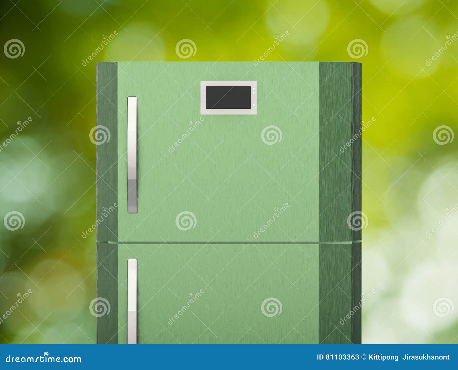 Green refrigerator stock illustration. Illustration of fresh - 81103363