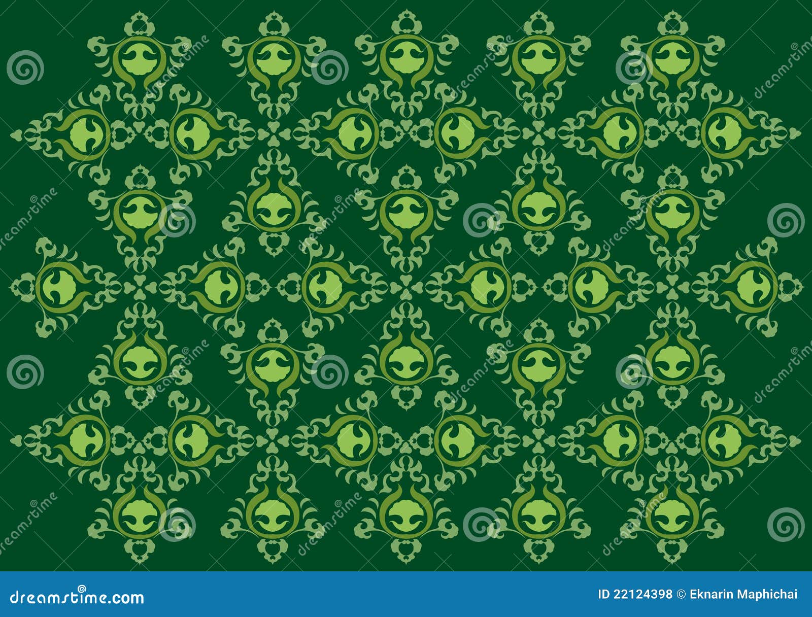 Green retro style pattern stock illustration. Illustration of creative ...