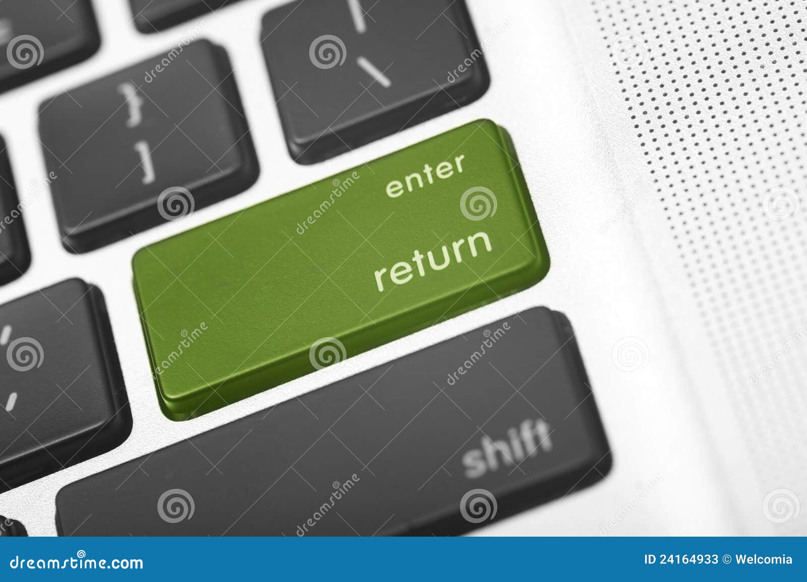 Green Return Button stock image. Image of entering, internet - 24164933
