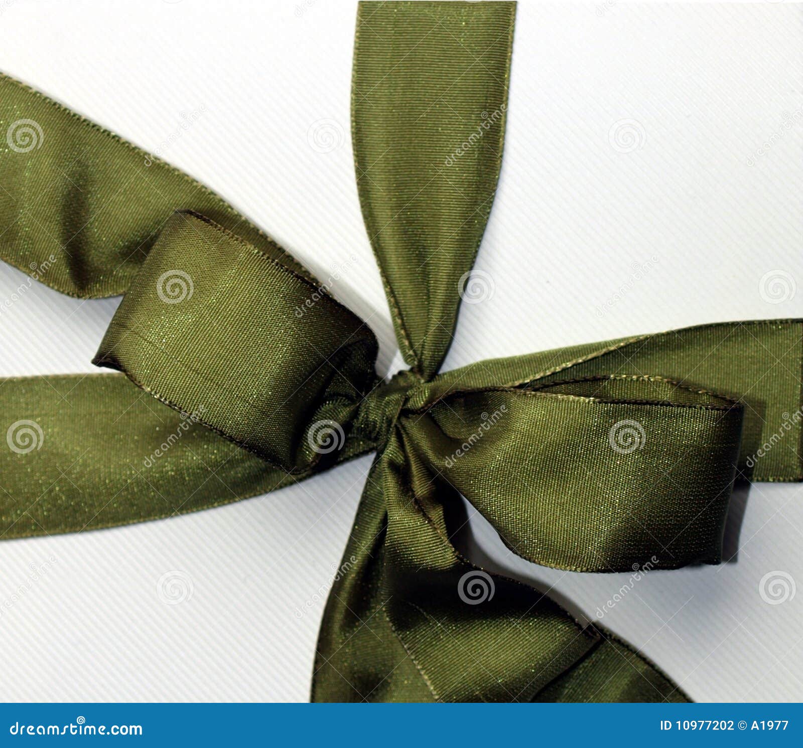 Green ribbon stock photo. Image of present, christmas - 10977202