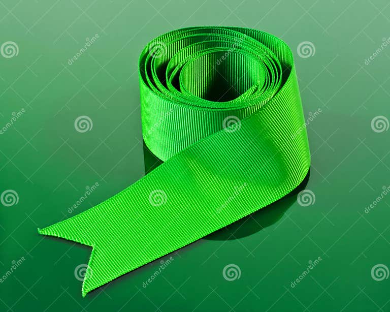 Green ribbon stock photo. Image of silk, color, colour - 18767968