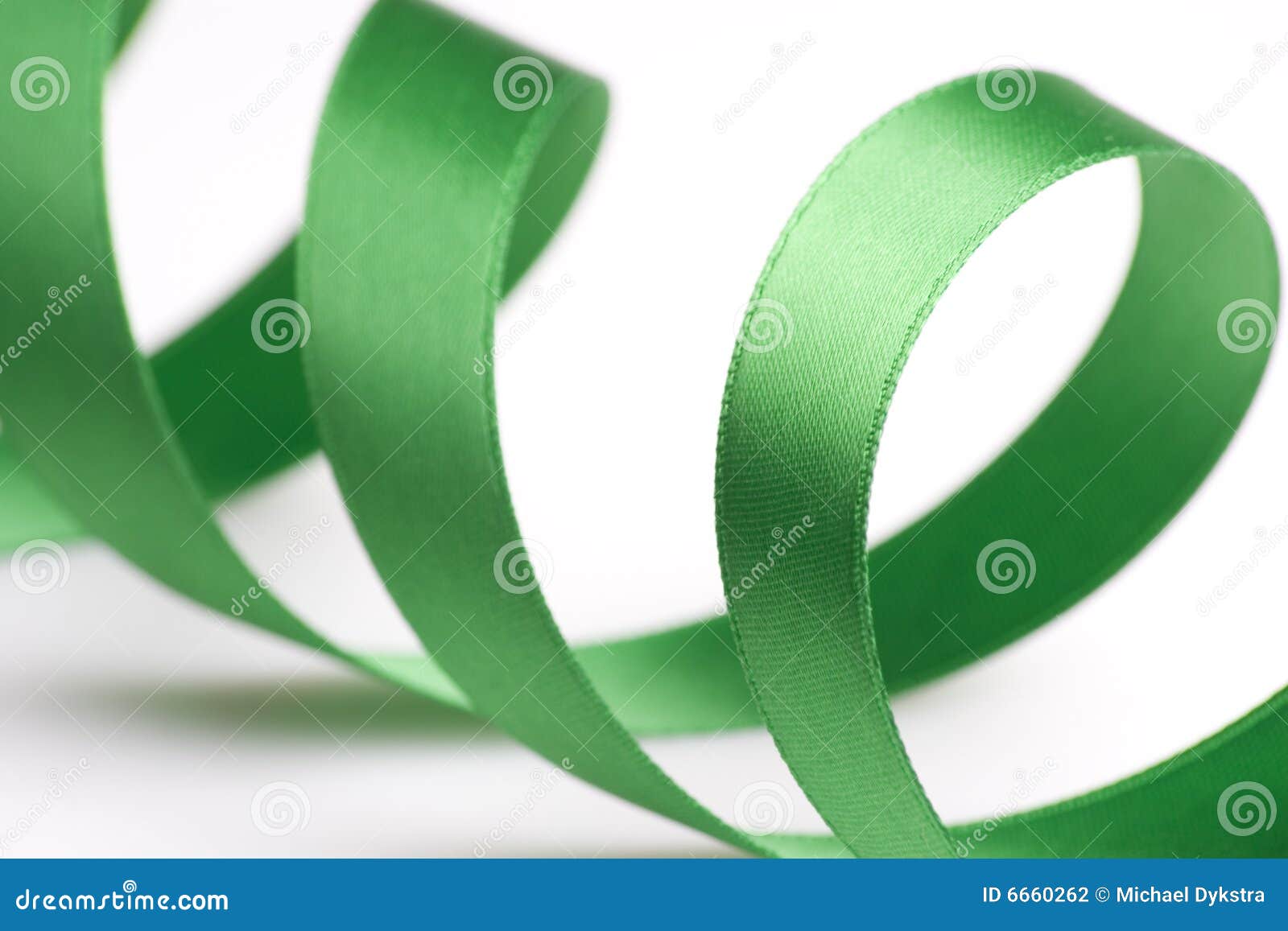 Green Ribbon stock photo. Image of present, wrapping, decoration - 6660262