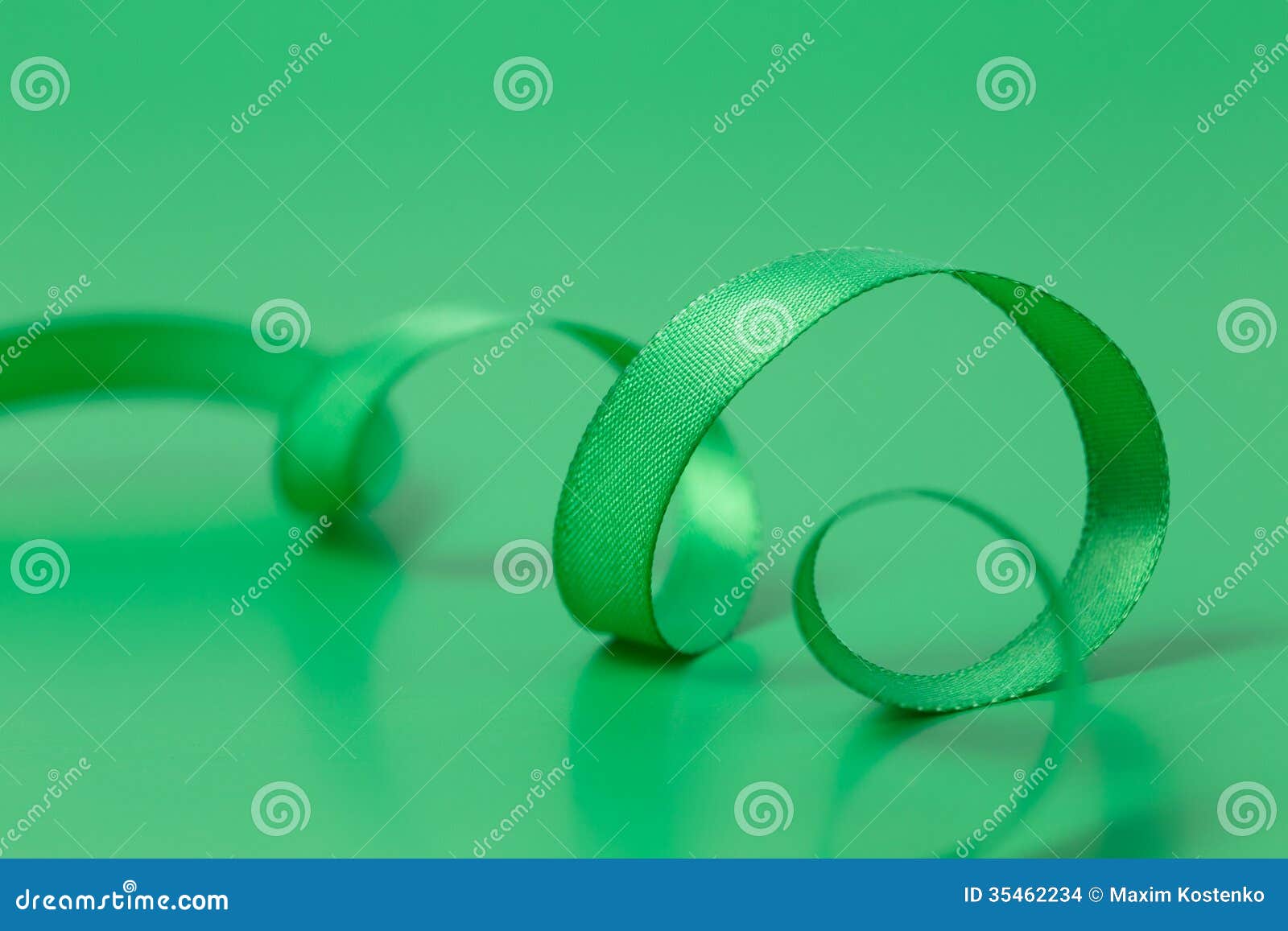 Green ribbon stock photo. Image of ribbon, collection - 35462234