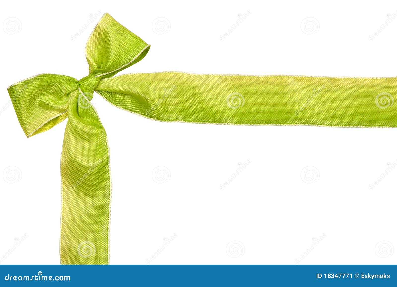 Green Ribbon Holiday Background. Stock Image - Image of anniversary ...