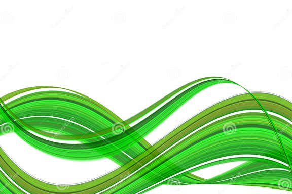 Green ribbons stock illustration. Illustration of element - 2541502