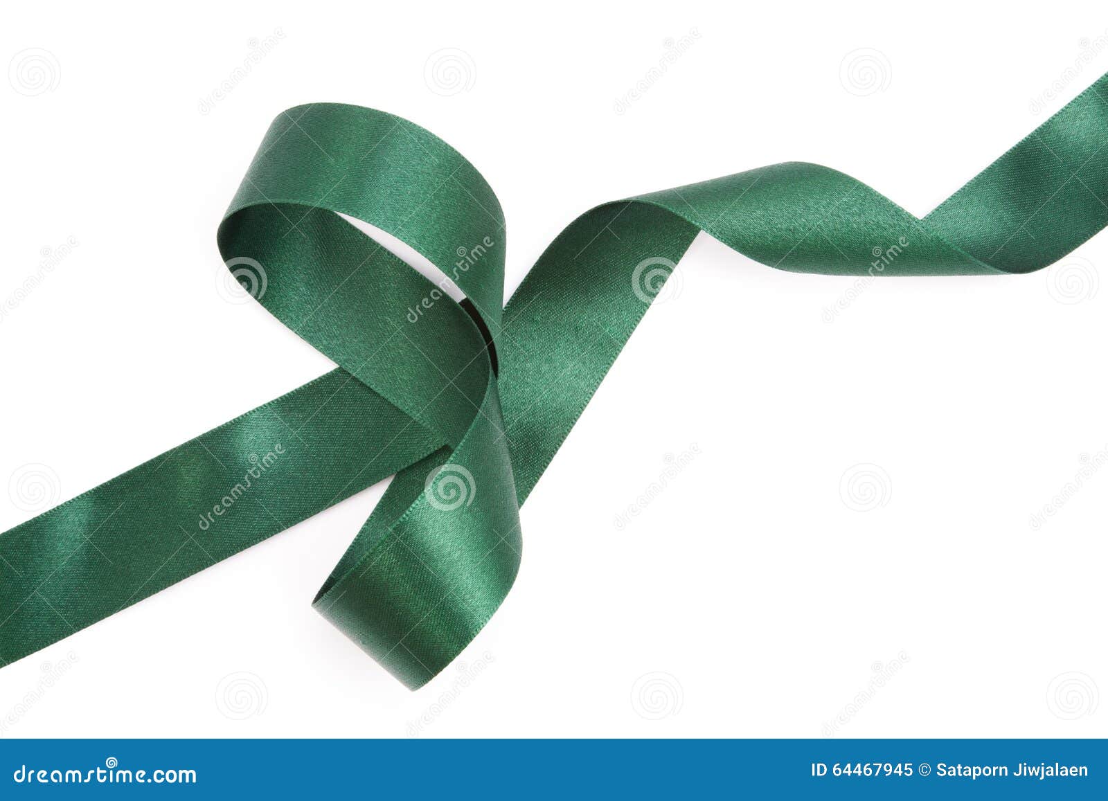 Green ribbons stock image. Image of ornament, silk, green - 64467945
