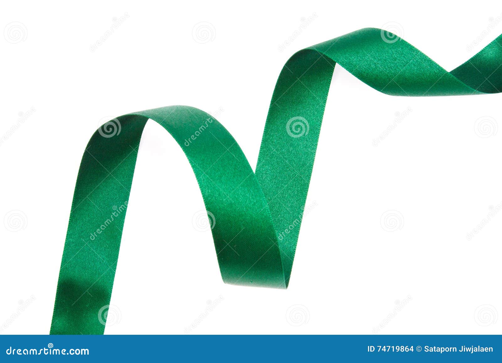 Green ribbons stock photo. Image of border, celebrate - 74719864