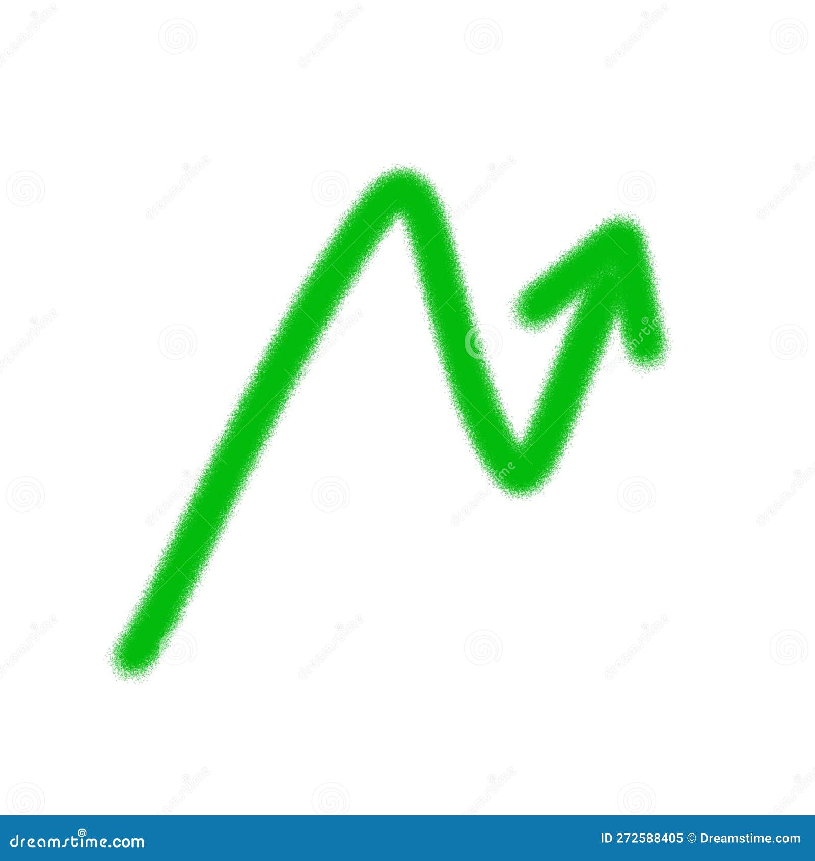 Green Right Arrow by Handwrite Style Stock Vector - Illustration of ...