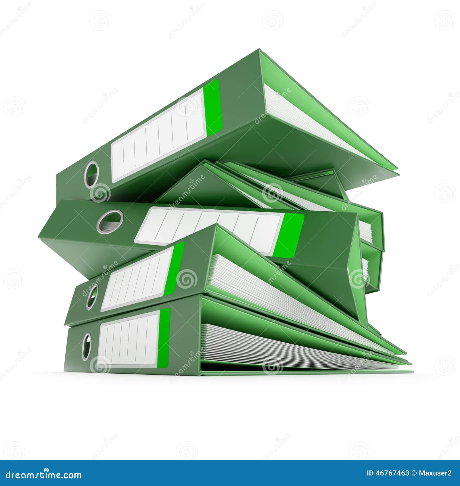 Green Ring Binders stock illustration. Illustration of white - 46767463