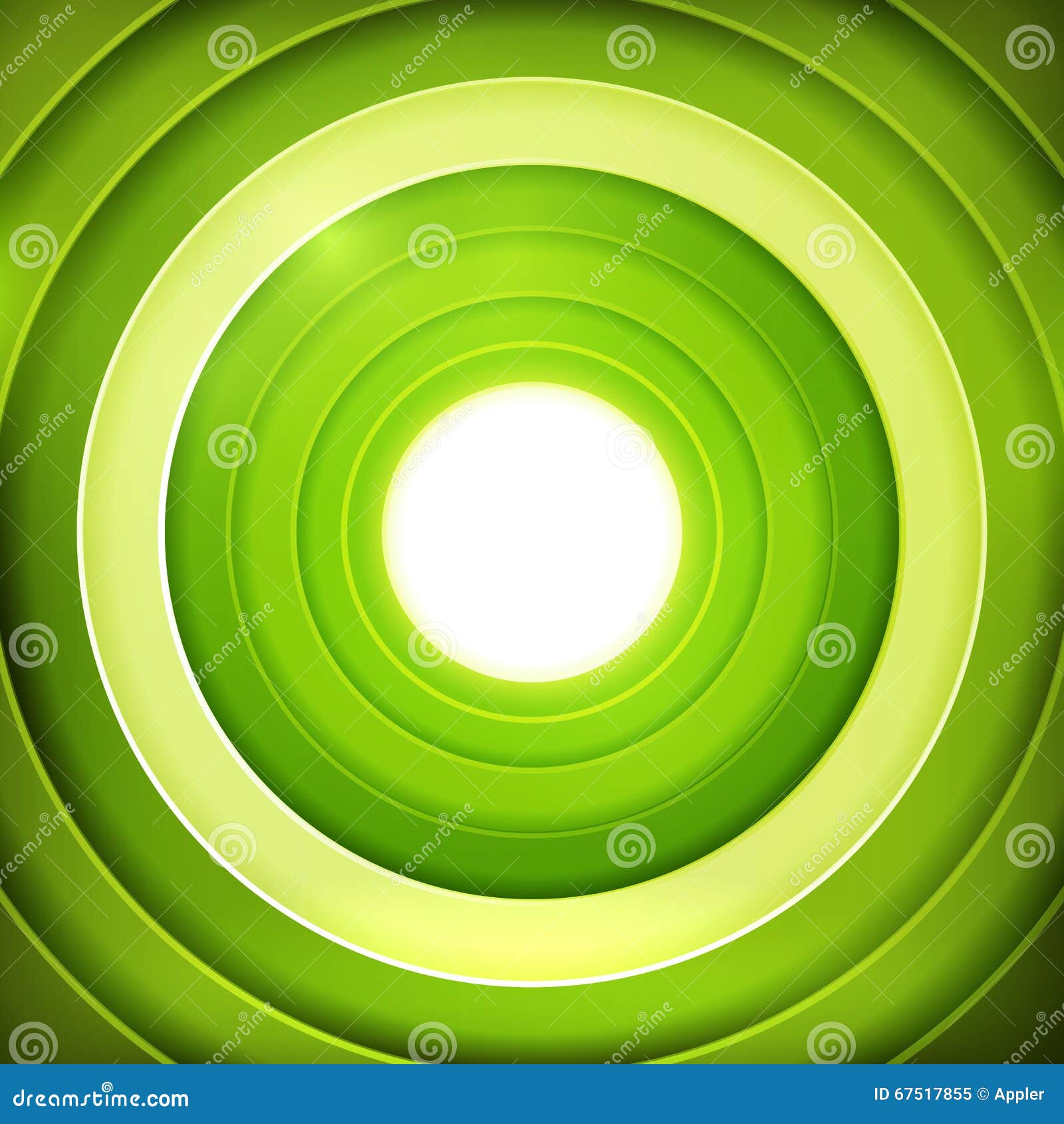 Green rings digital target stock vector. Illustration of centered ...