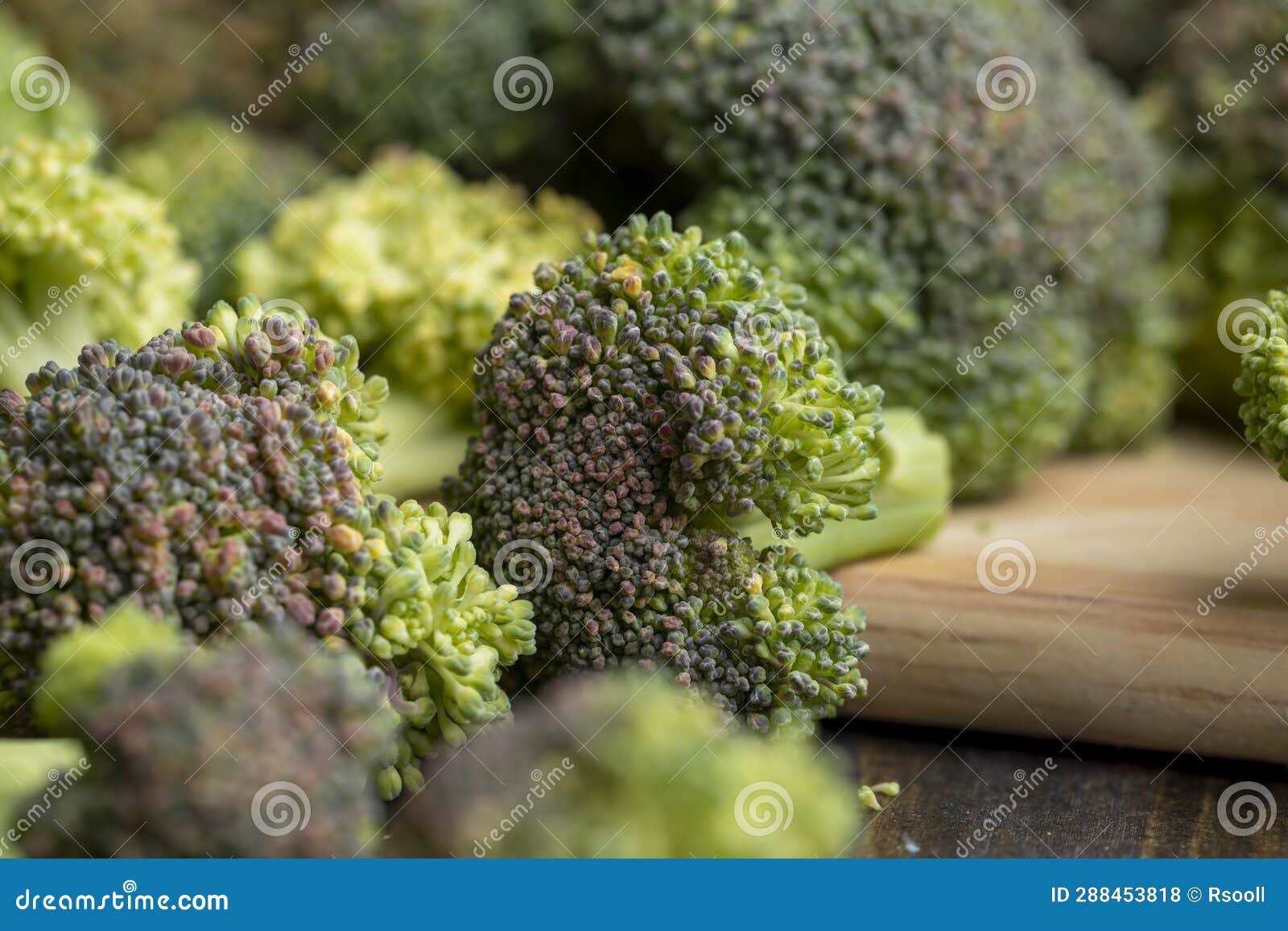 Green Ripe Broccoli in Raw Form Stock Photo - Image of nature, eating ...