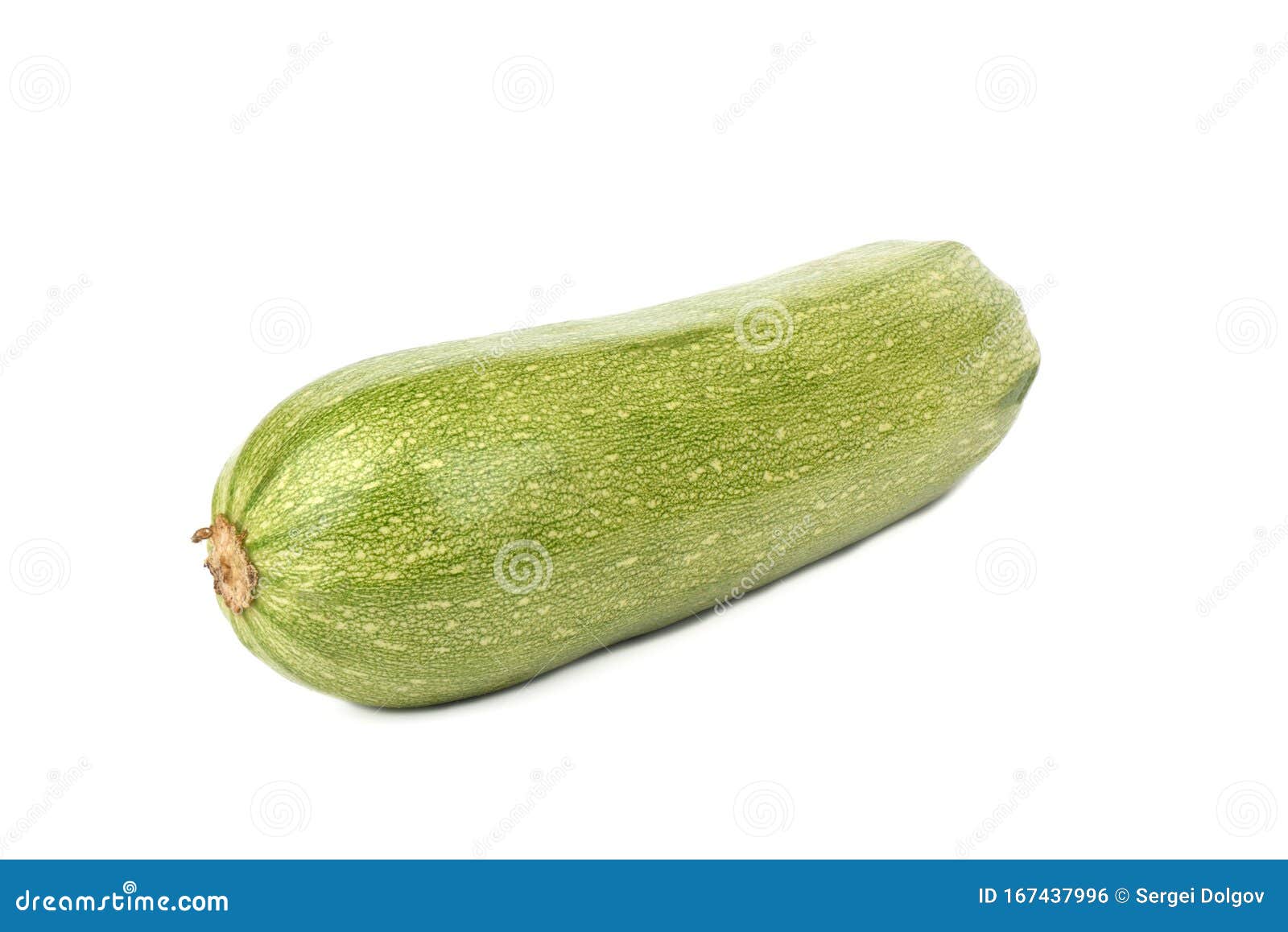 Green Ripe Marrow Isolated on a White Background Stock Photo - Image of ...
