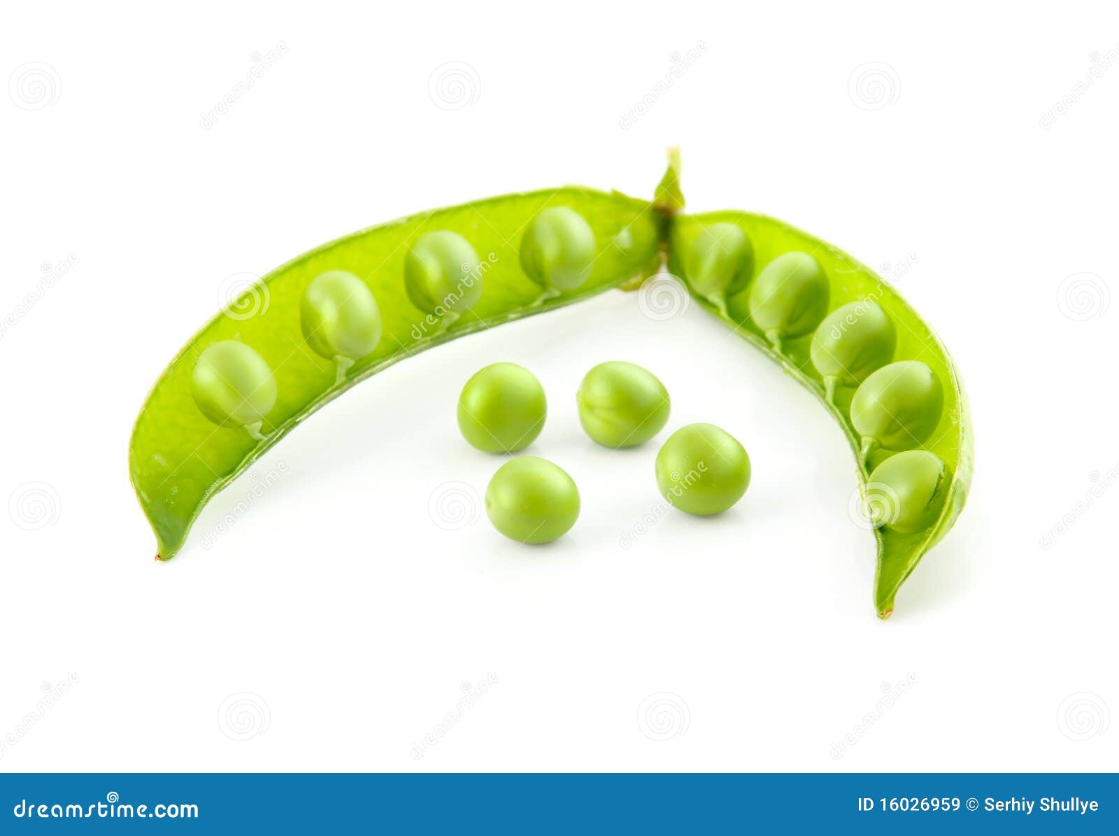 Green Ripe Pea Vegetable Isolated Stock Image - Image of ingredient ...