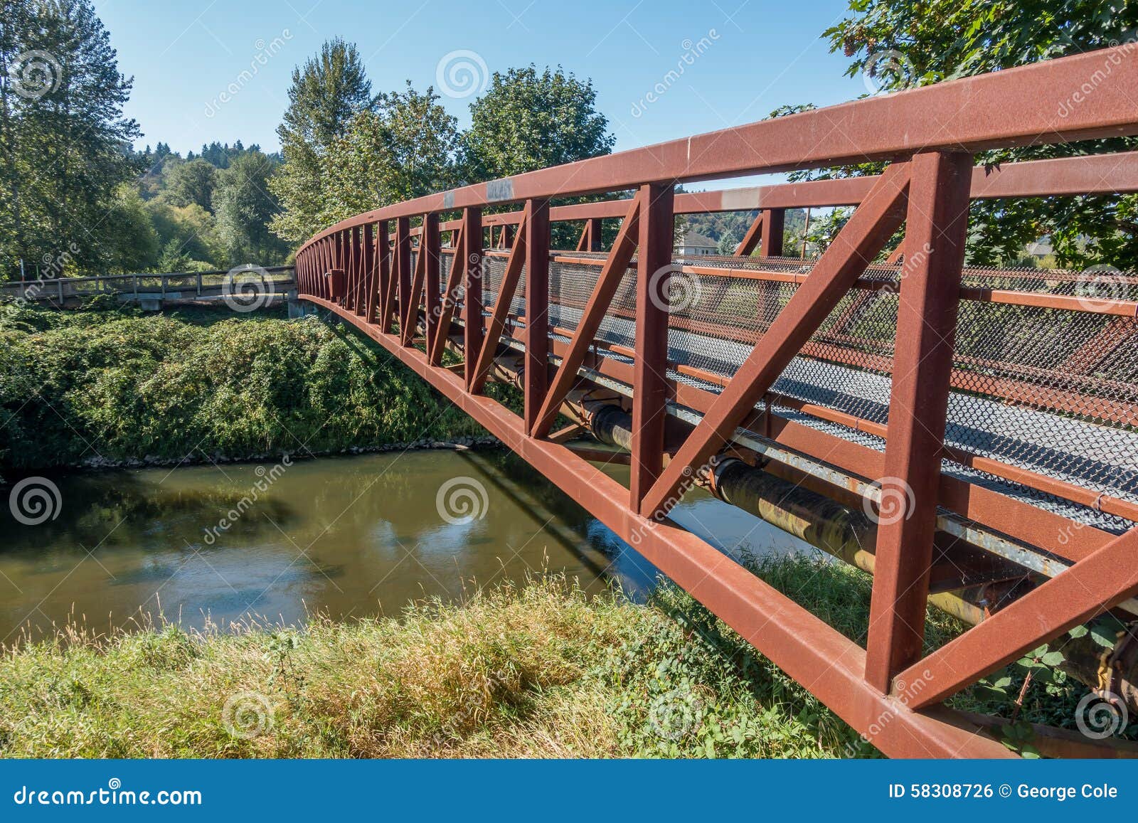 Green River Walking Bridge 2 Stock Photo - Image of bridge, pacific ...