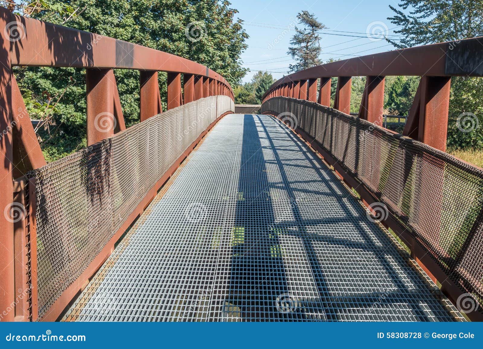 Green River Walking Bridge 3 Stock Photo - Image of landscape, green ...