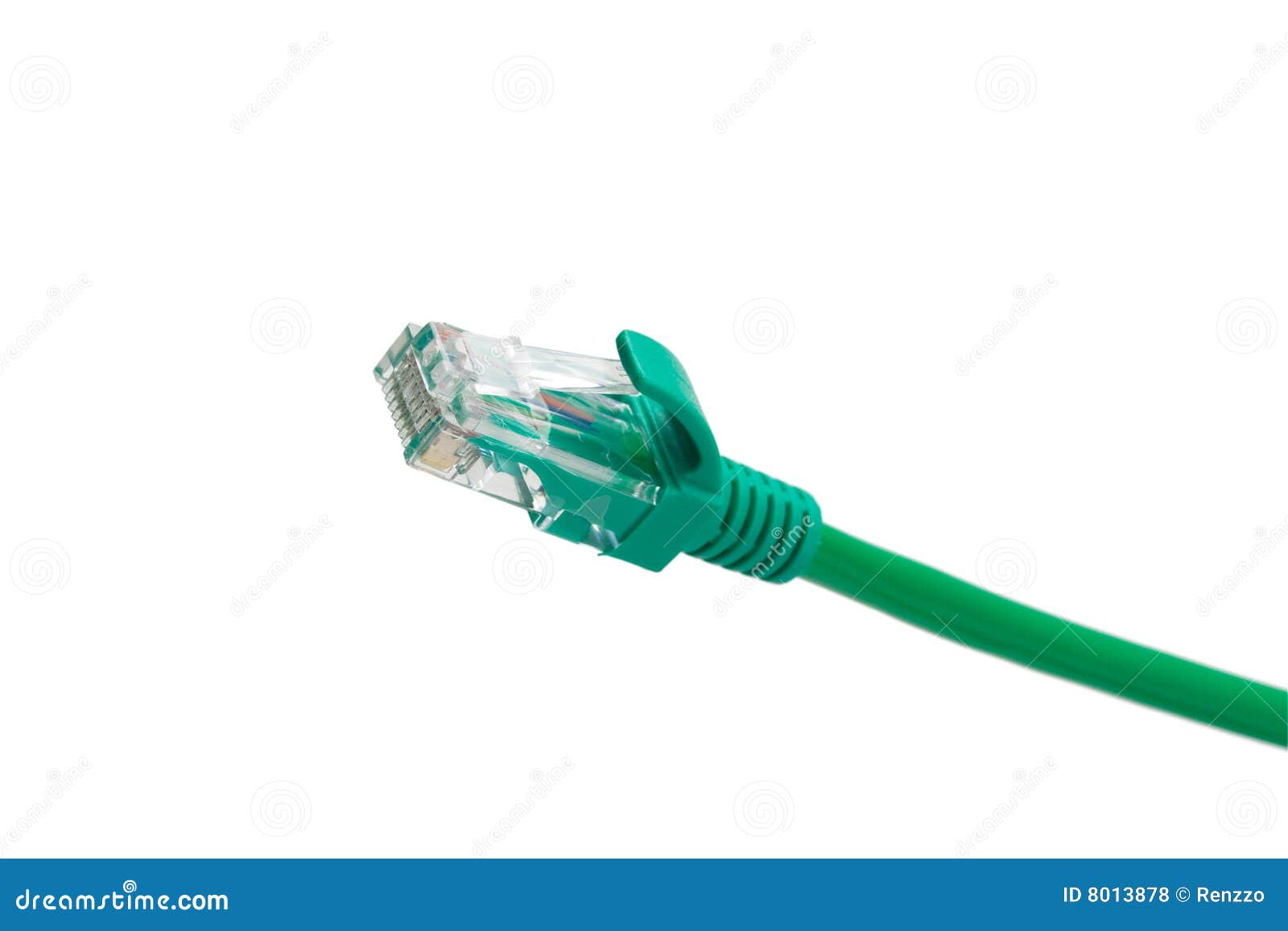 Green RJ45 LAN connector stock photo. Image of macro, green - 8013878