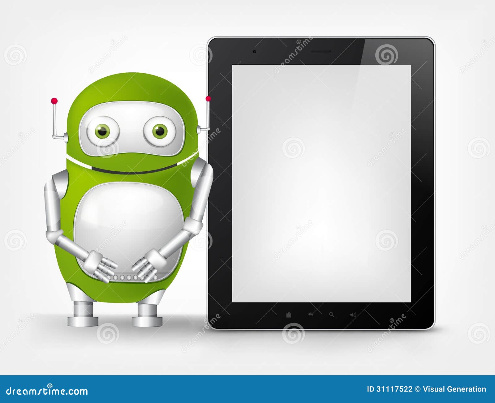 Green Robot stock vector. Illustration of cybernetics - 31117522