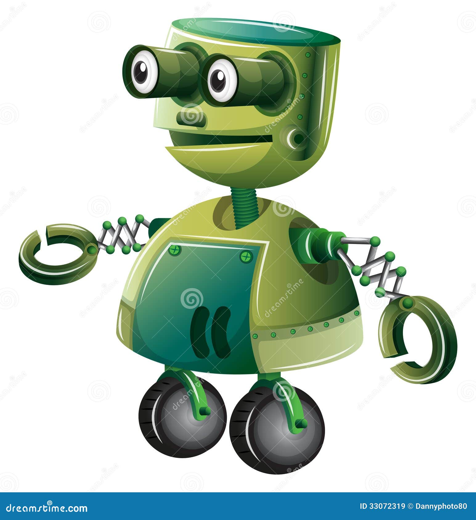 Green Robot Panda Bear Cyberpunk Robot Head With Cyberpunk Theme With ...