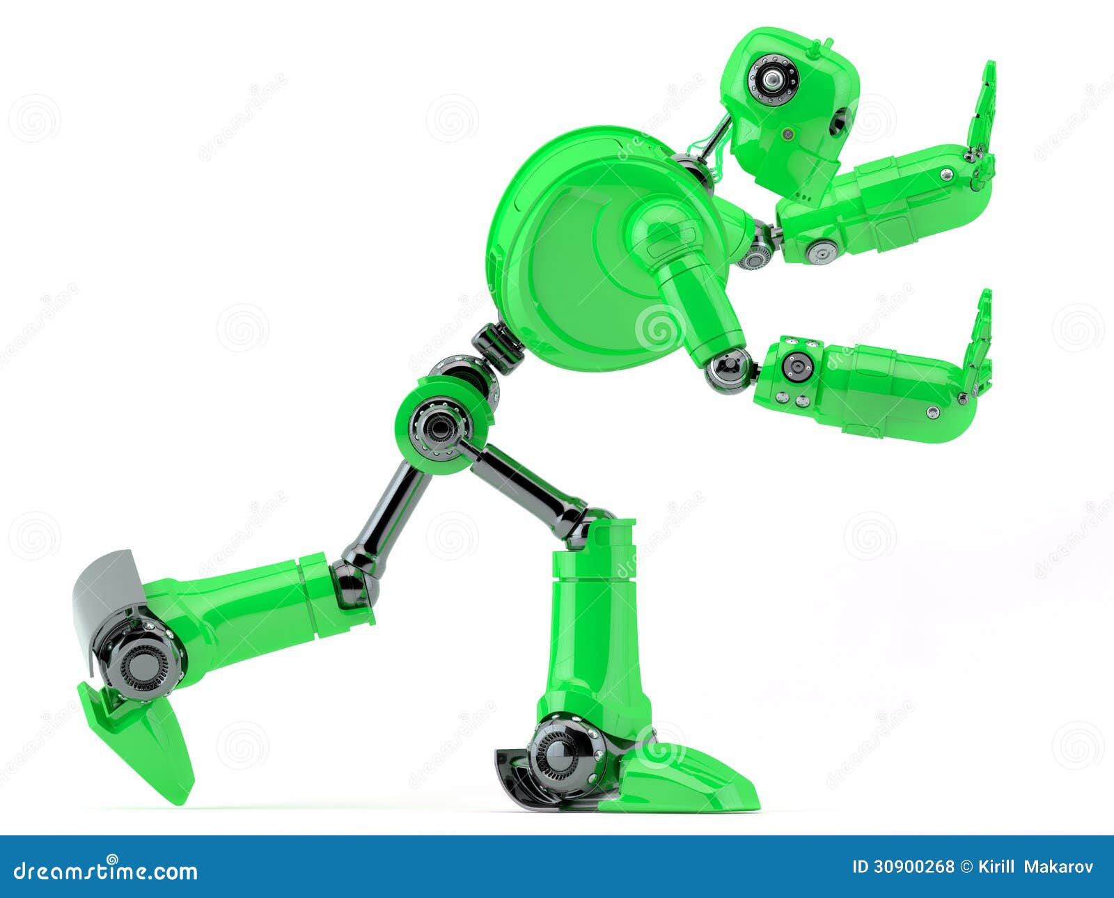 Robot Pushing A Button Stock Photography | CartoonDealer.com #42865850