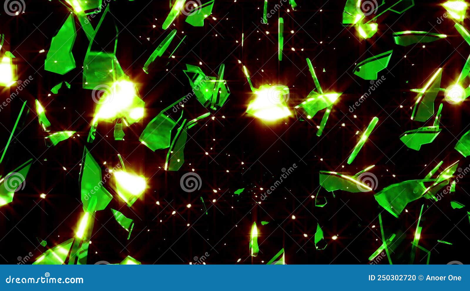 Green Rock and Star Explosion Particle Animation Stock Footage - Video ...