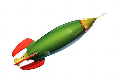 Green rocket stock illustration. Illustration of isolated - 15966297