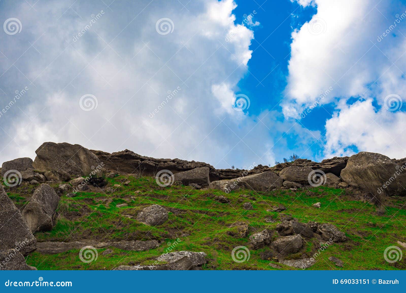 Green rocks stock image. Image of stones, nature, weather - 69033151