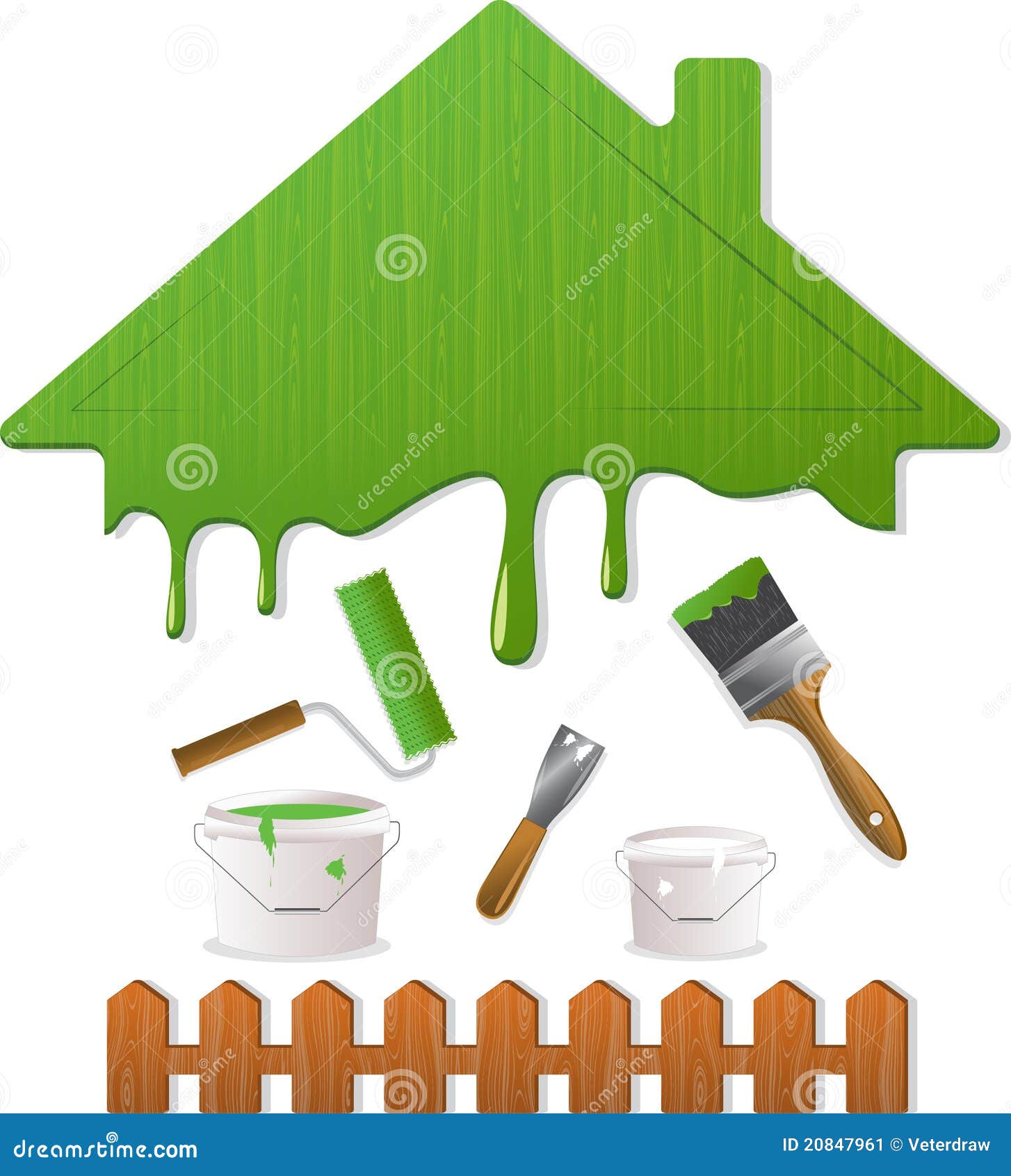 Green Roof / Living Roof Cartoon Vector | CartoonDealer.com #99958883