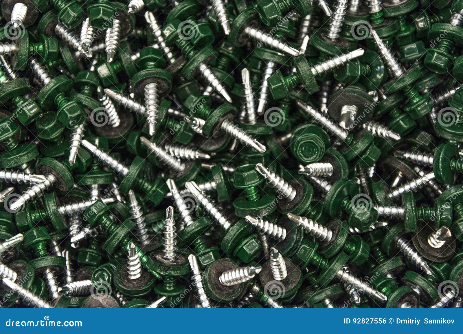 Green roofing screws stock photo. Image of carpentry - 92827556