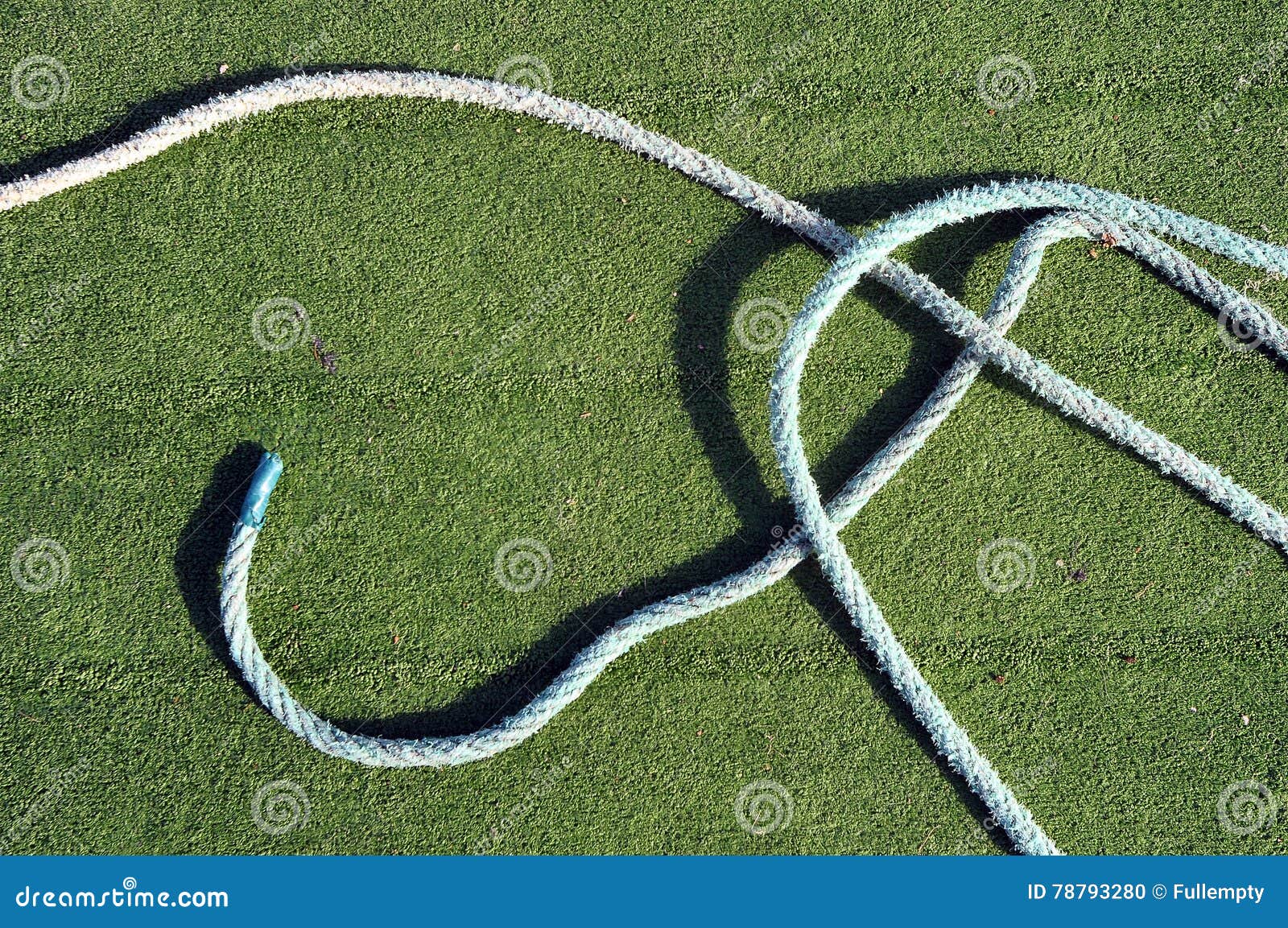 Green rope on green lawn stock photo. Image of rope, grass - 78793280