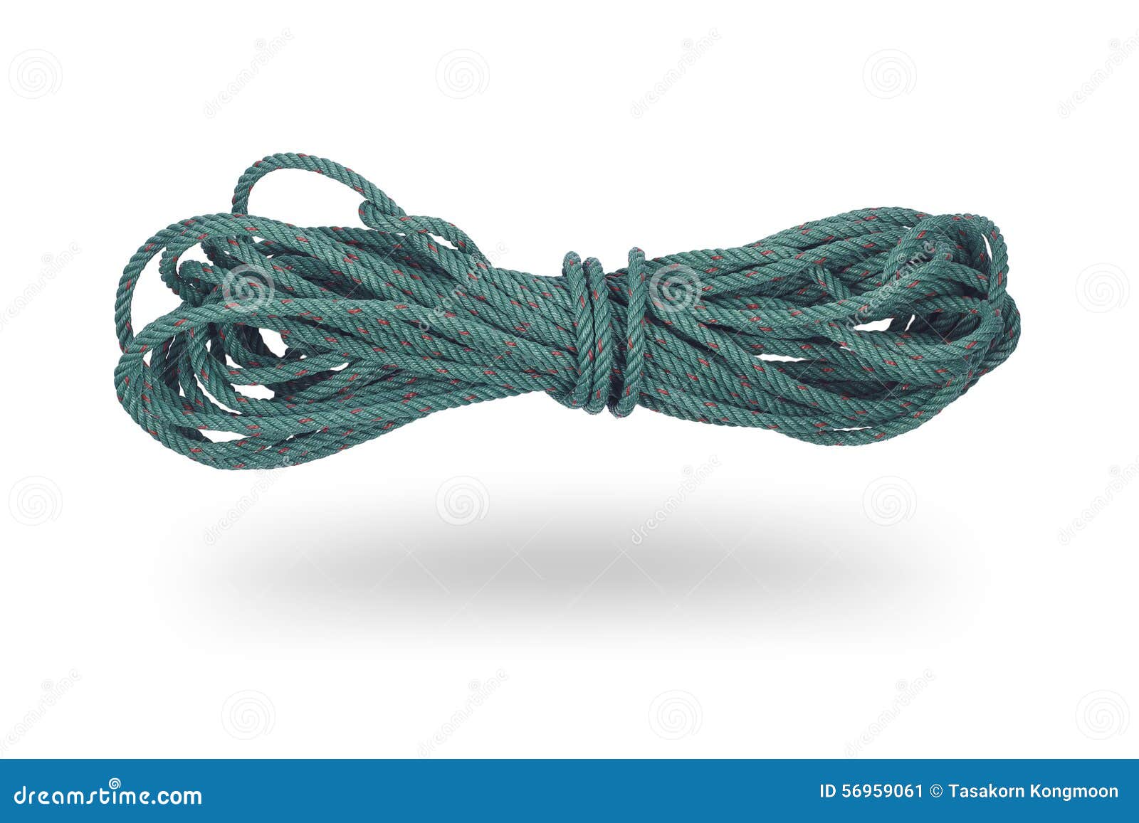 Green Rope Isolated on White Stock Image - Image of hawser, cord: 56959061