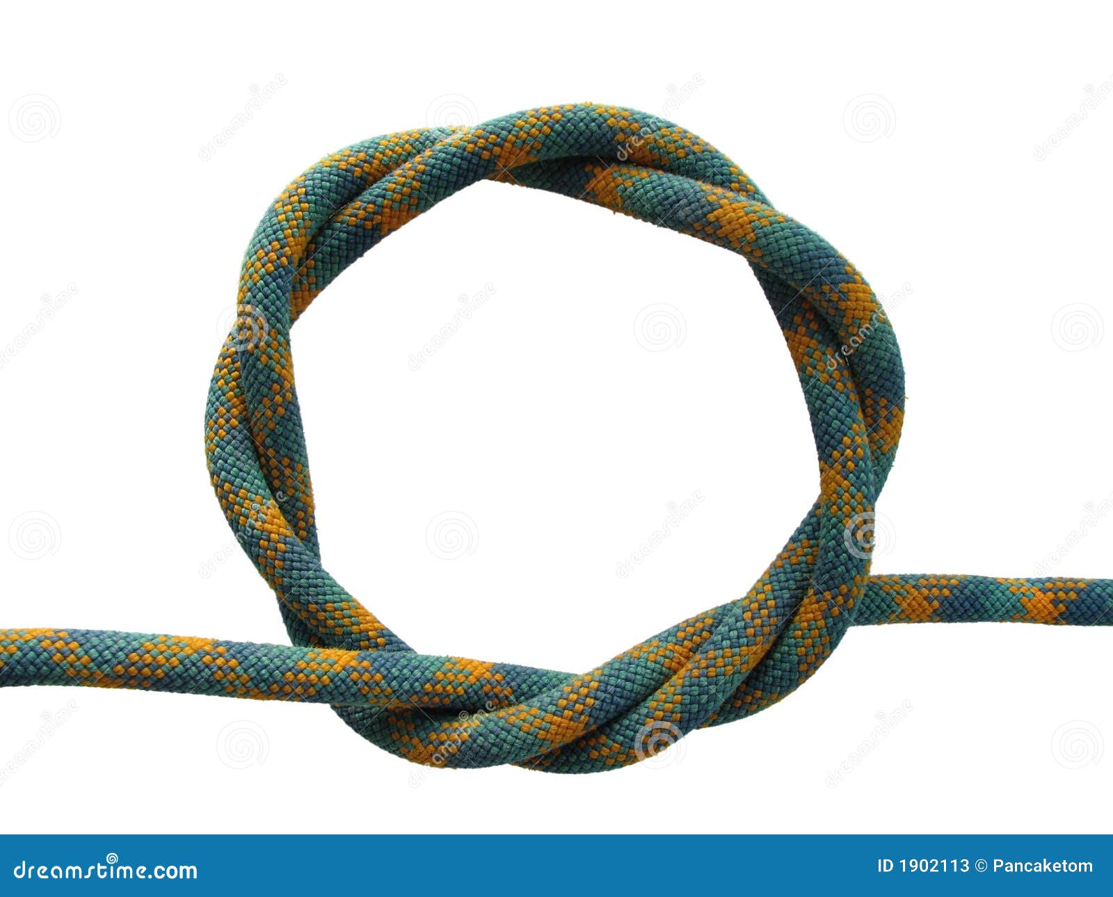 Green rope loop stock image. Image of cutout, twist, green - 1902113