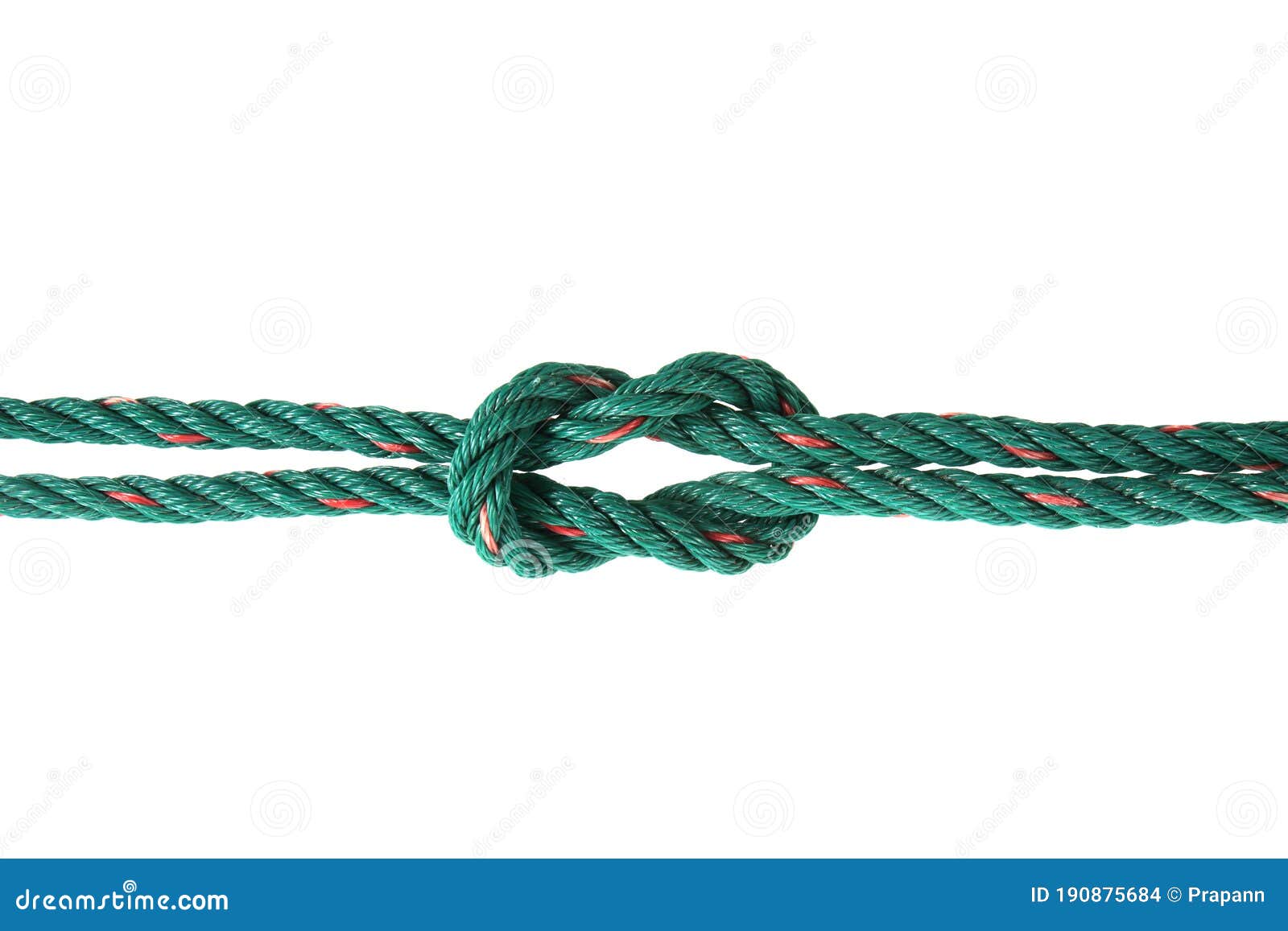 Green rope tied the knot stock photo. Image of object - 190875684