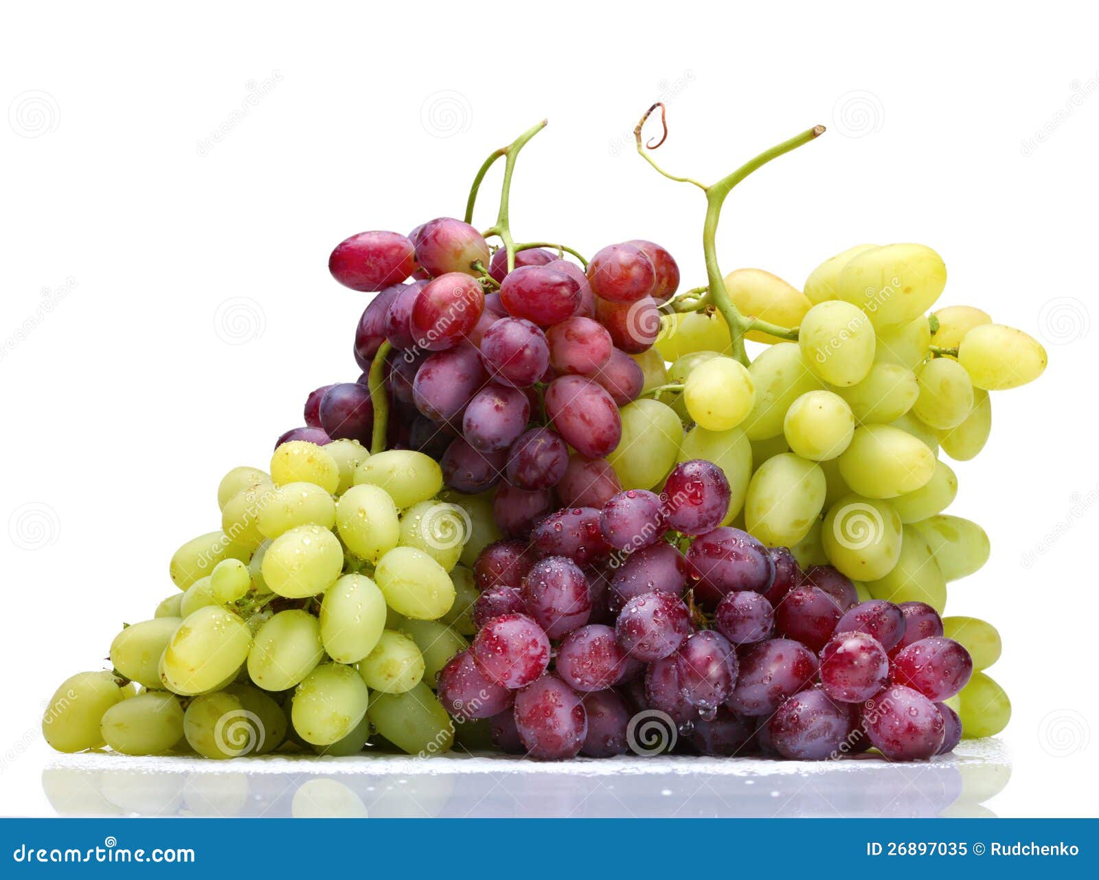Green and rose grapes stock image. Image of ripe, branch - 26897035