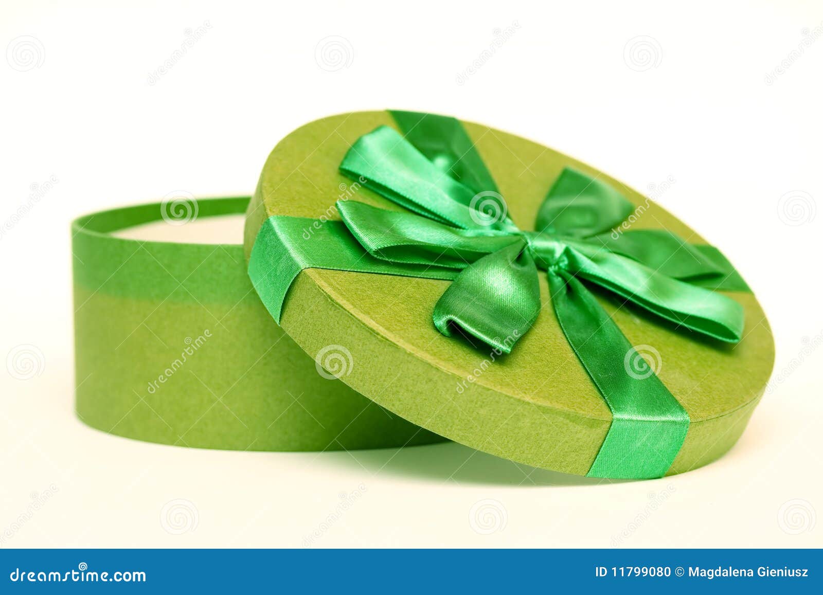 Green round box stock photo. Image of gift, present, round - 11799080