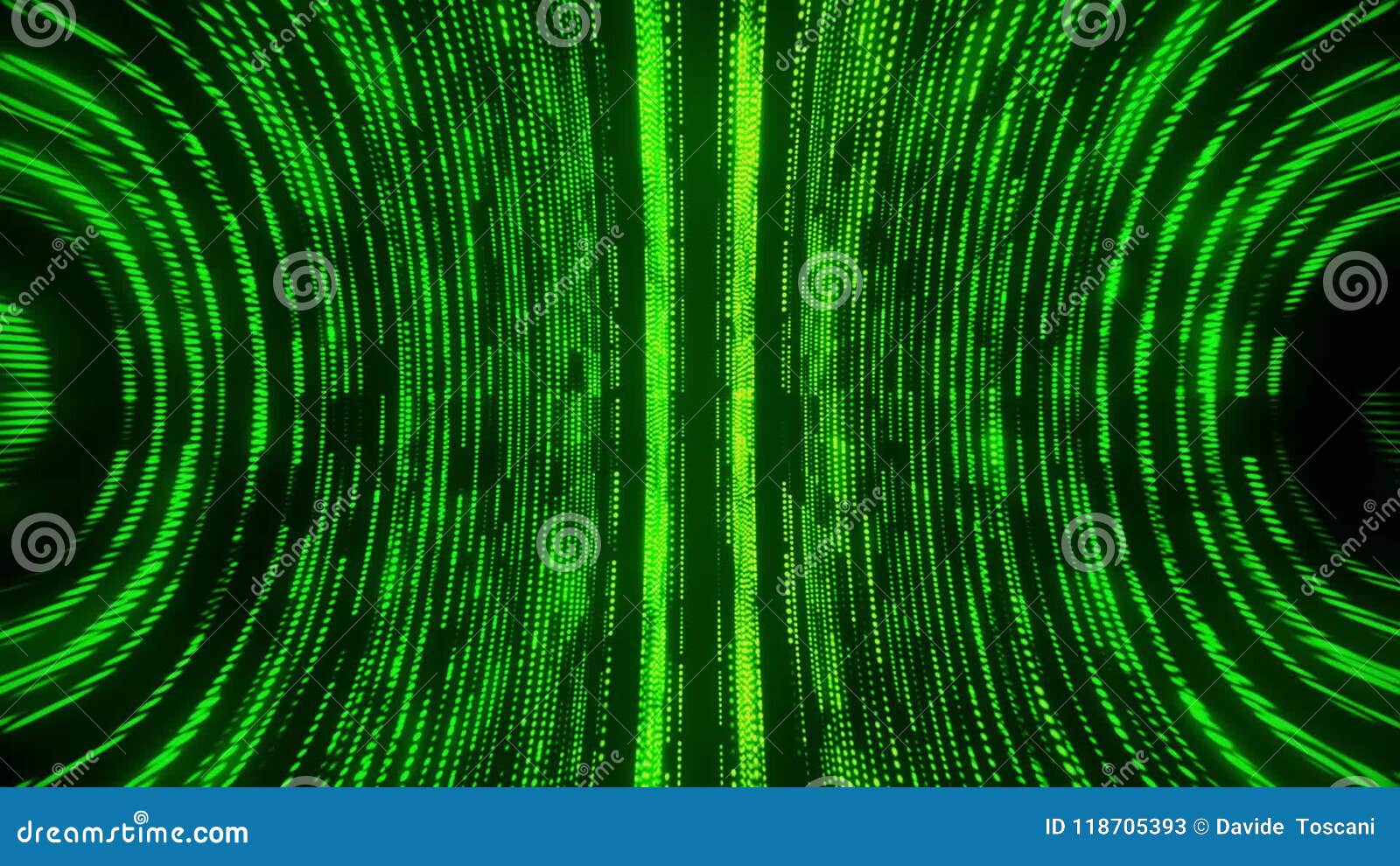 Green Round Circular Matrix GridLines VJ Loop Motion Background Stock ...