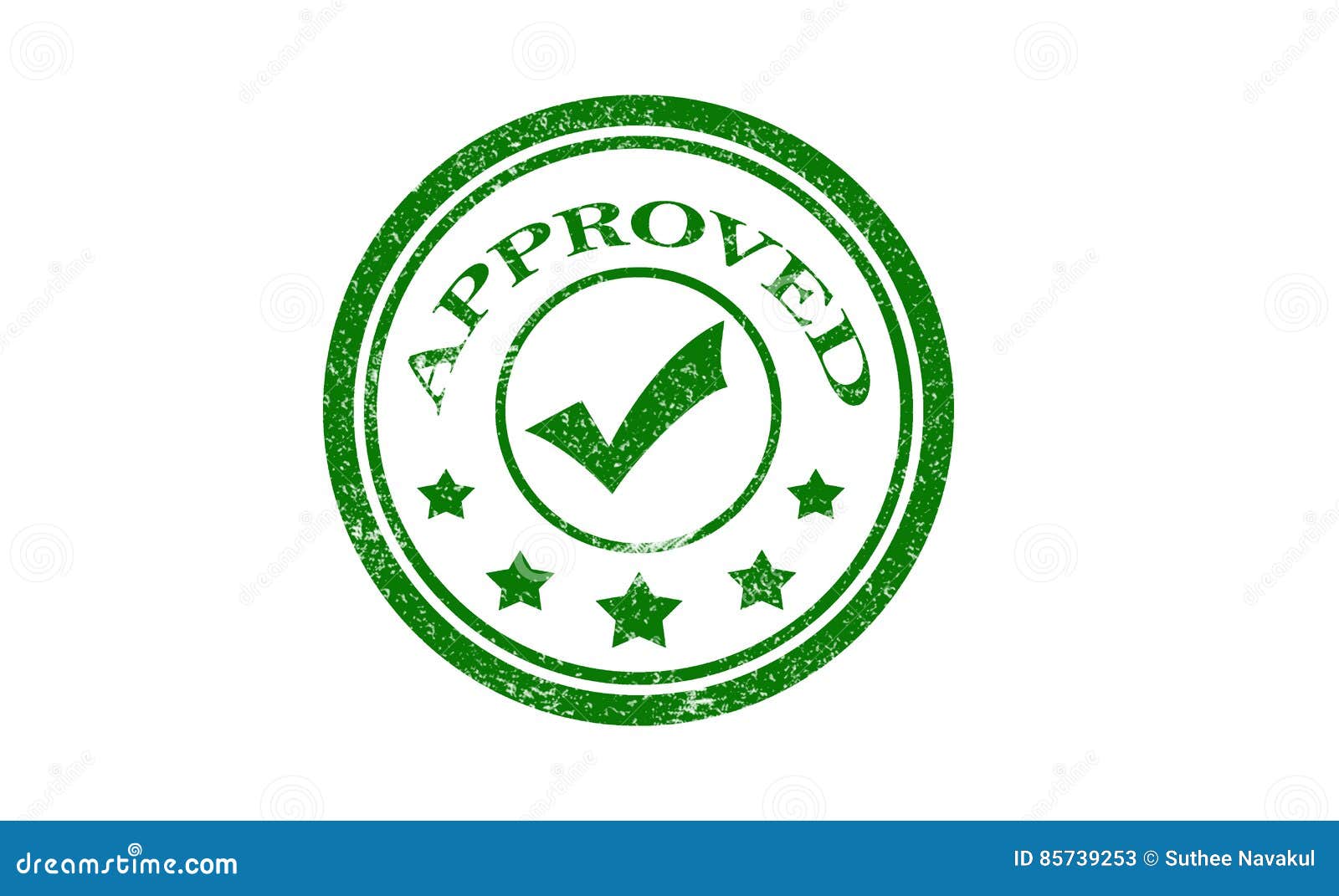 Green Round Grunge Approved Sign. Stock Illustration - Illustration of ...