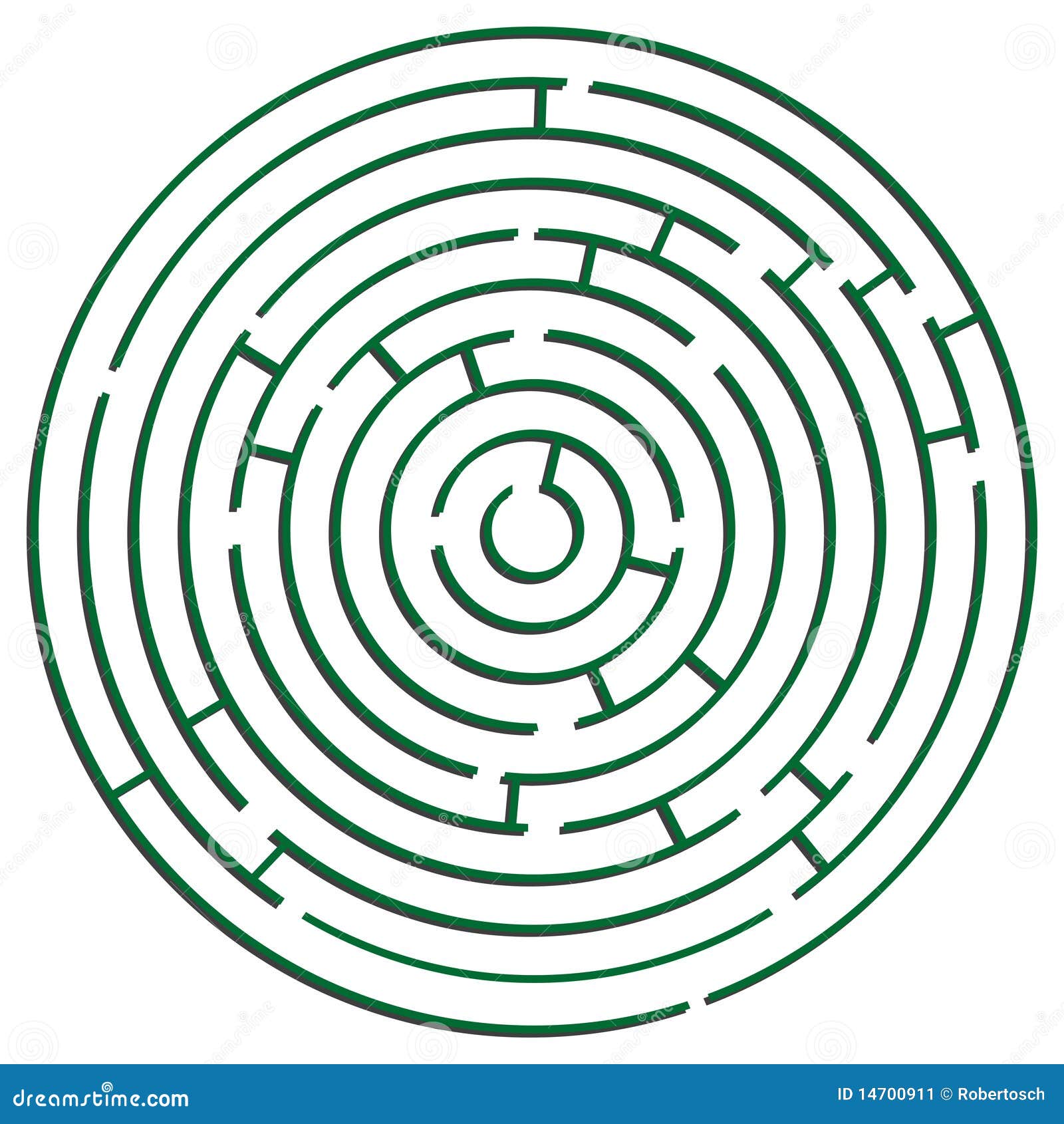 Round Maze Vector Illustration | CartoonDealer.com #31480378