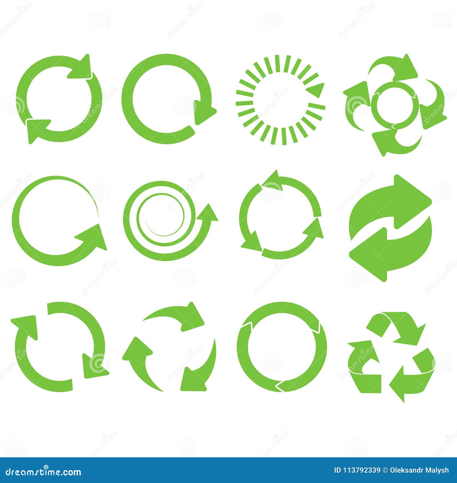 Round Recycle Arrow Logo Stock Photography | CartoonDealer.com #23919914