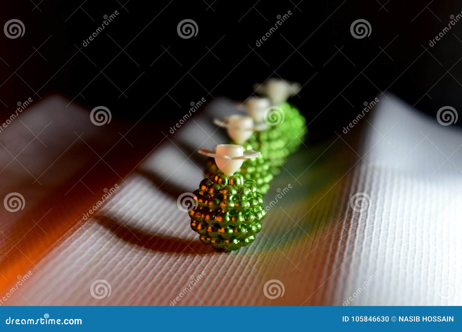 Green Round Shape Objects Background Photograph Stock Photo - Image of ...