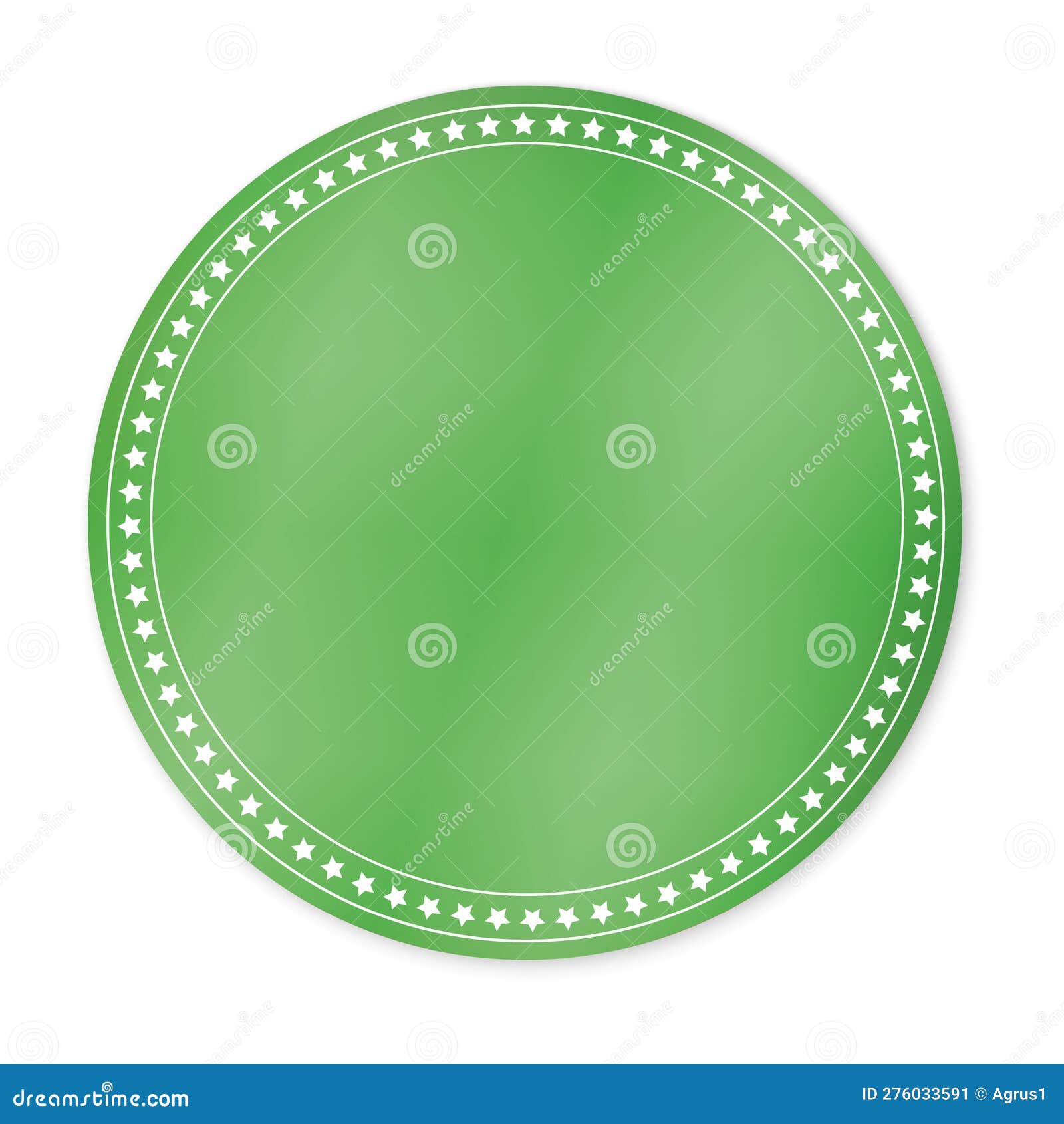 Green Round Sticker Banner - Design Element Stock Vector - Illustration ...