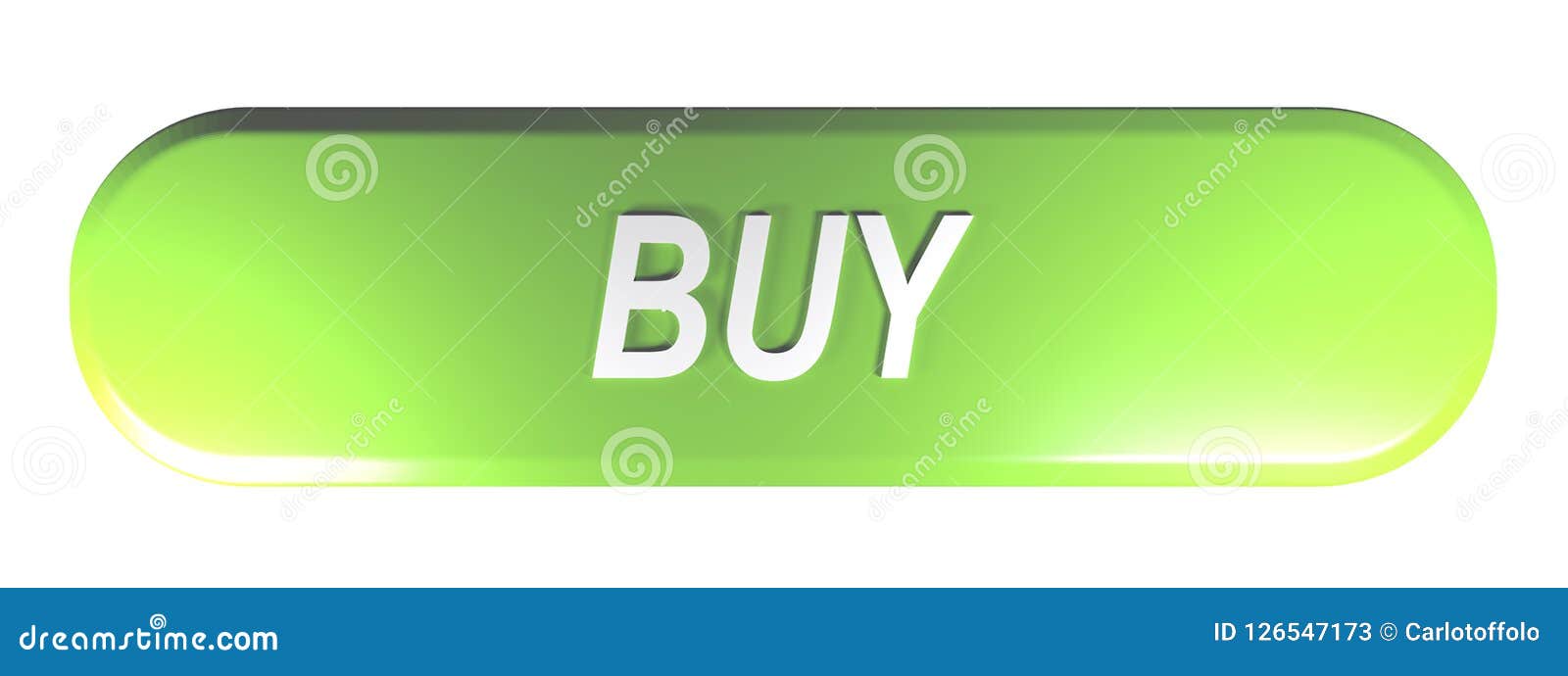 Green Rounded Rectangle Push Button BUY - 3D Rendering Stock ...