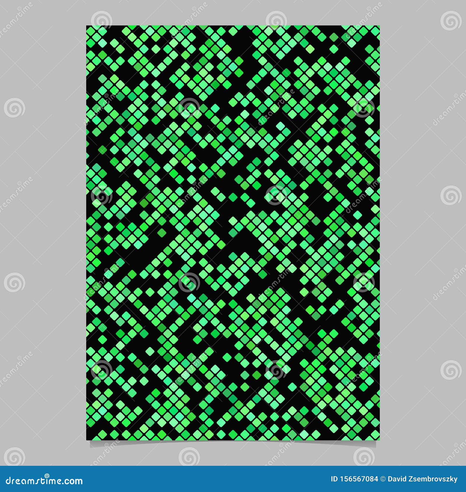 Green Rounded Square Pattern Poster Background Template Stock Photo ...