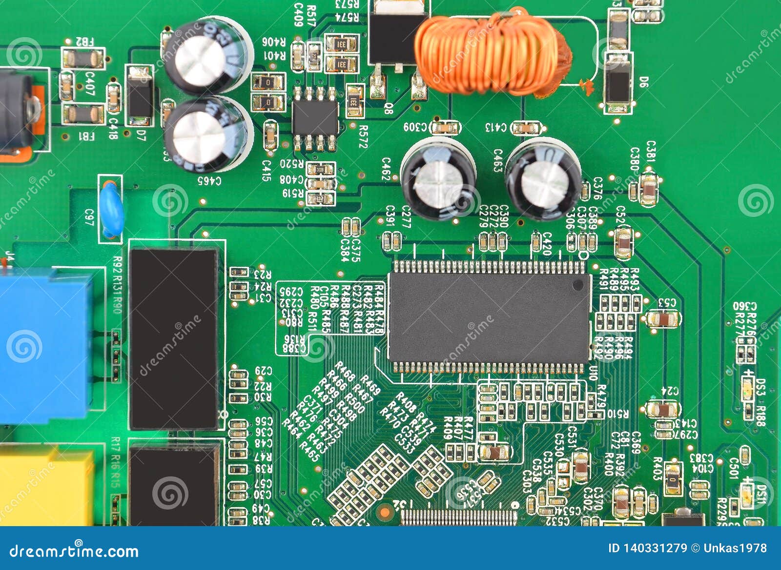 Green router motherboard stock image. Image of computer - 140331279