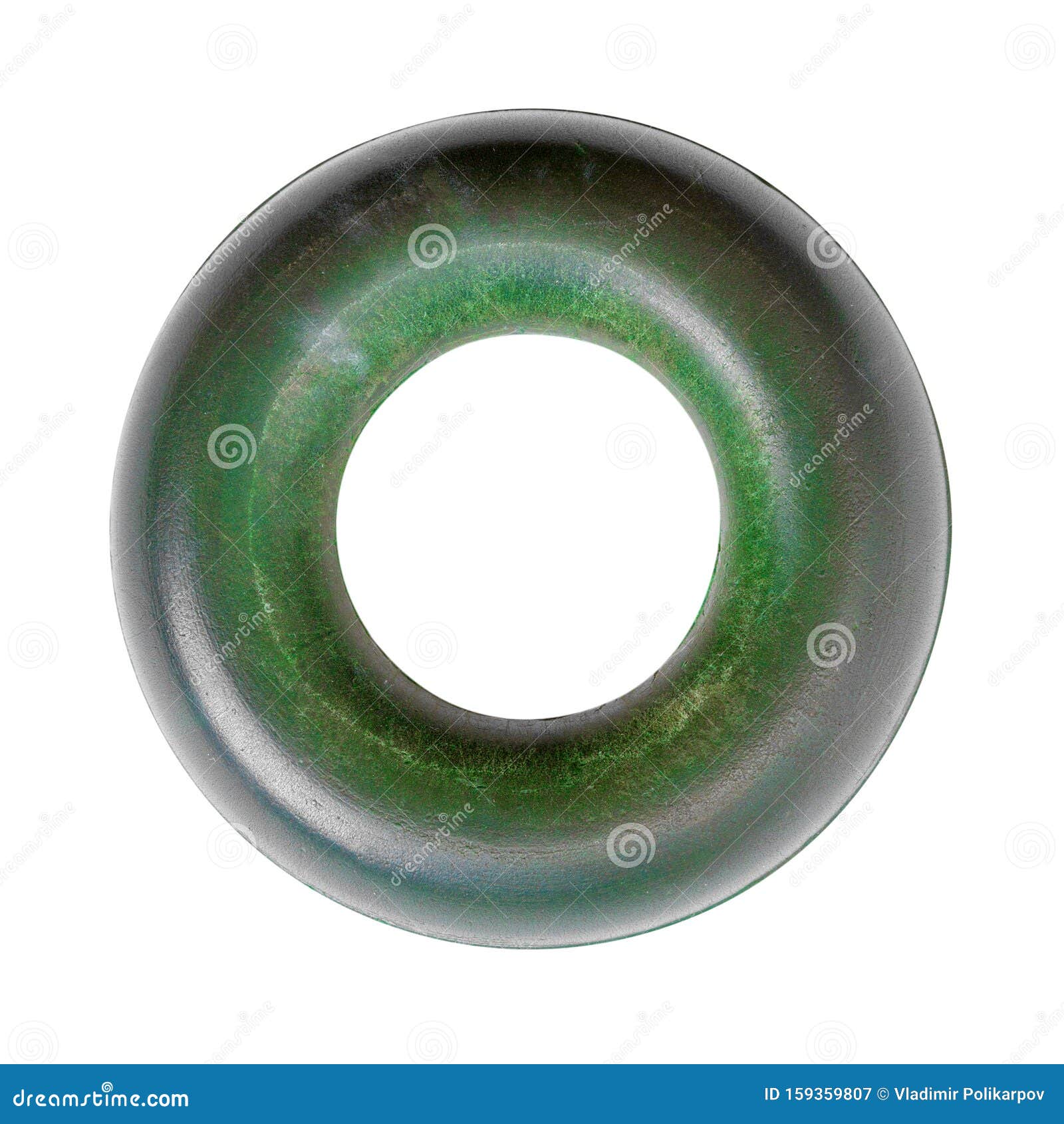 Green Rubber Expander Isolated on White Stock Image - Image of ...