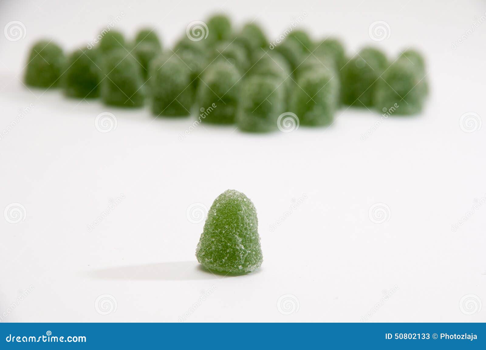 Green Rubber Menthol Candy with Sugar Stock Image - Image of flavor ...